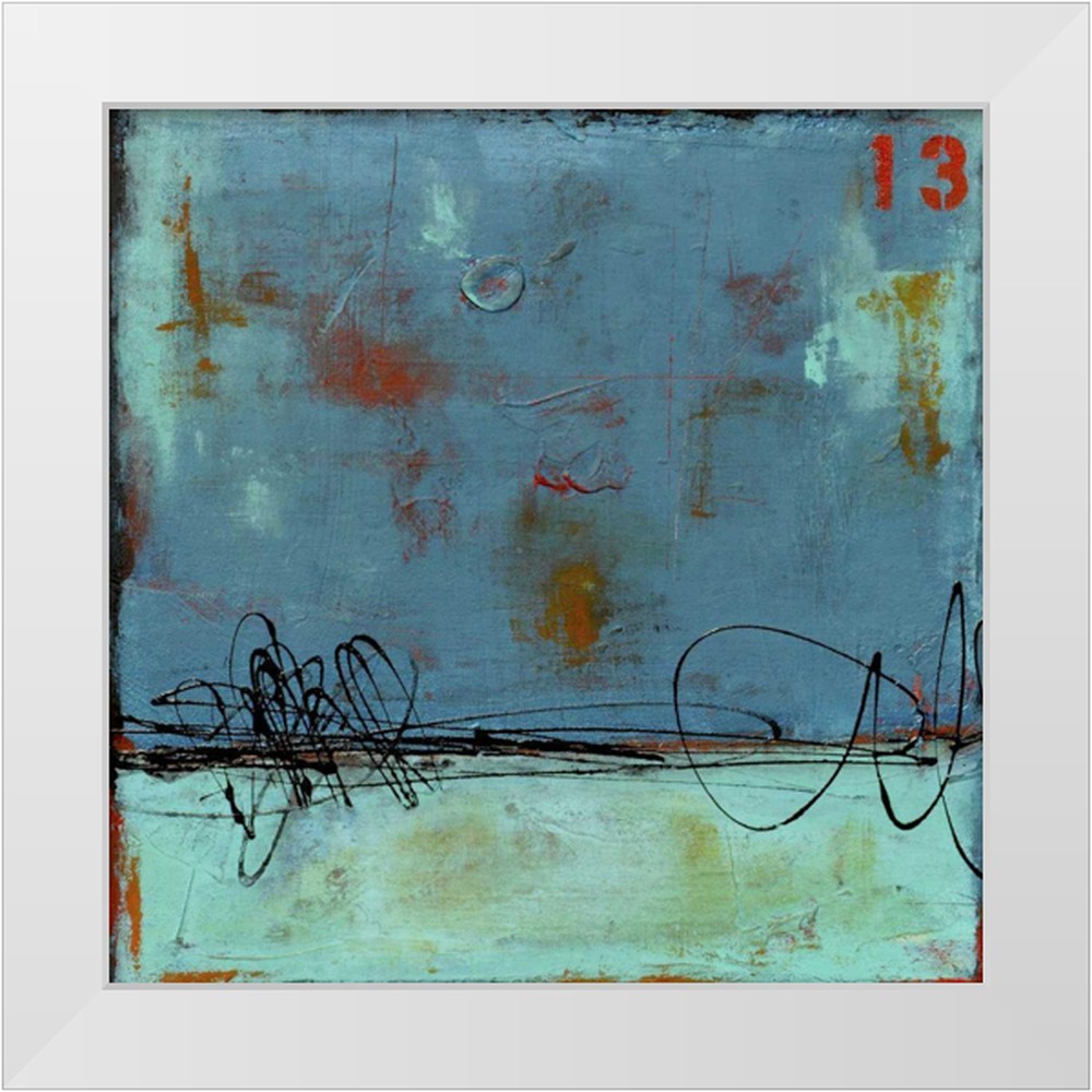 Ashley, Erin 15x15 White Modern Wood Framed Museum Art Print Titled ...