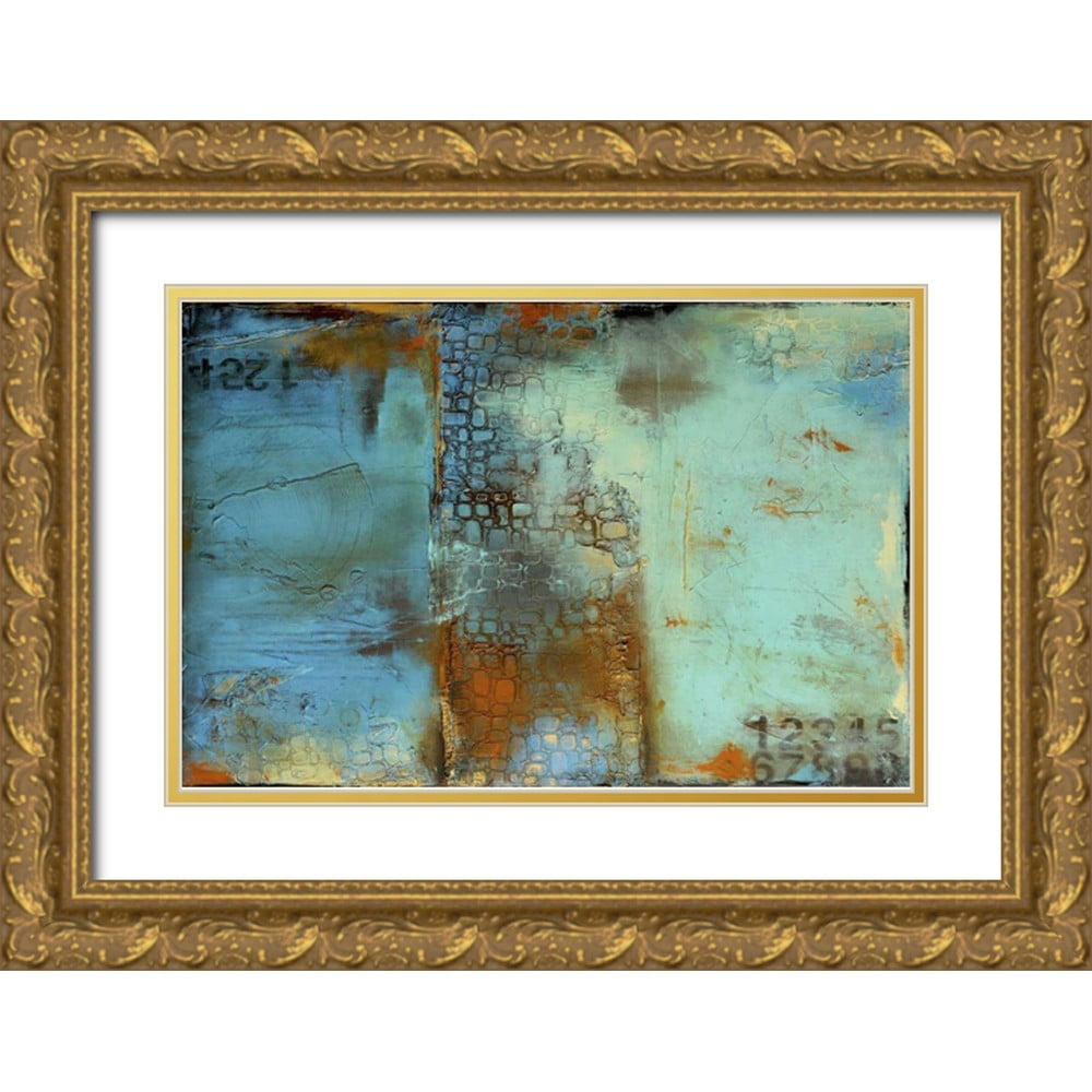 Ashley, Erin 18x13 Gold Ornate Wood Framed with Double Matting Museum ...