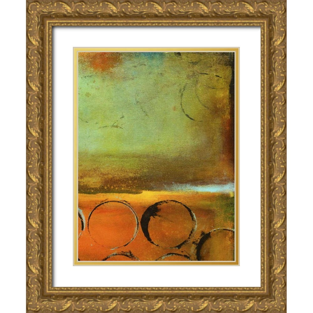 Ashley, Erin 19x24 Gold Ornate Wood Framed with Double Matting Museum ...
