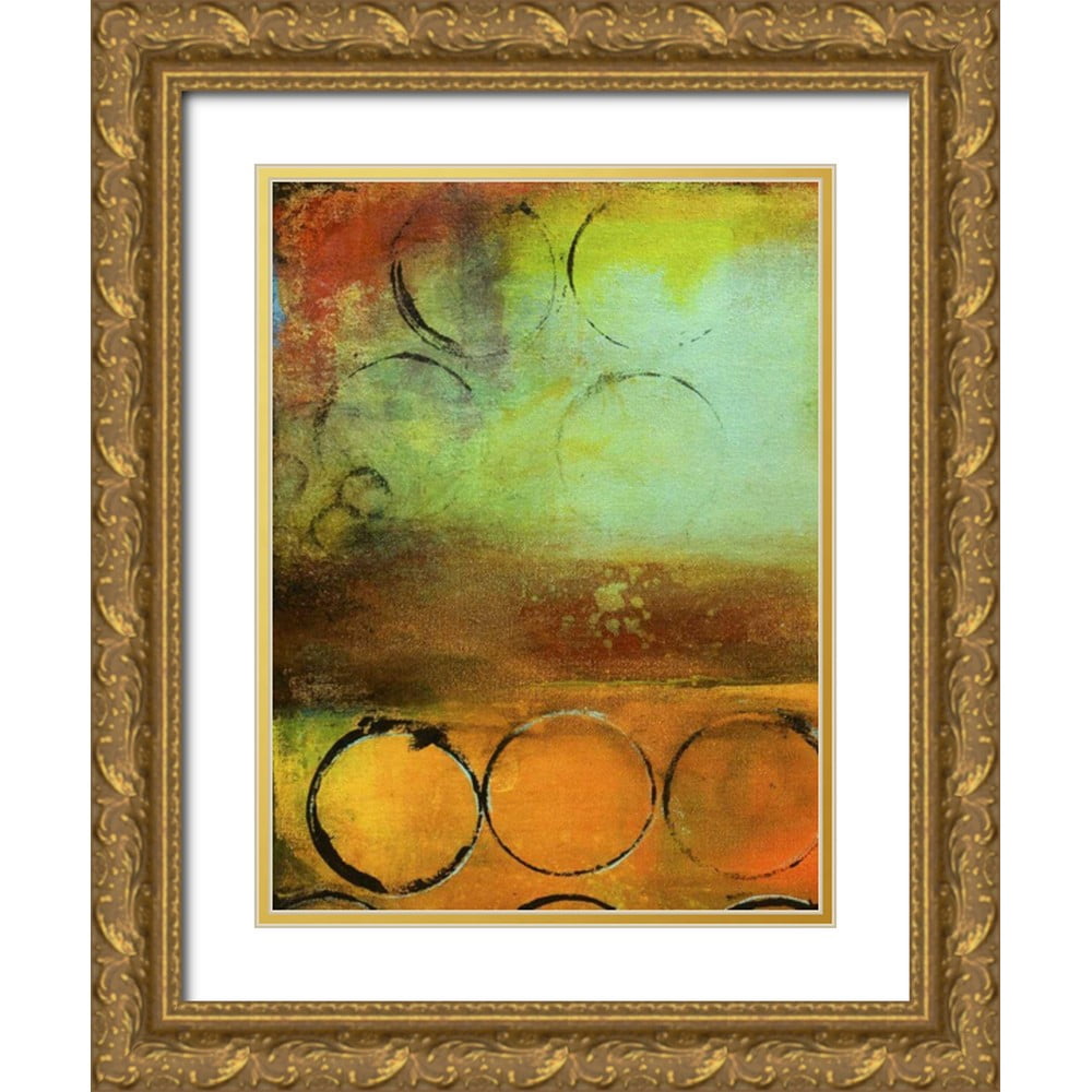 Ashley, Erin 19x24 Gold Ornate Wood Framed with Double Matting Museum ...