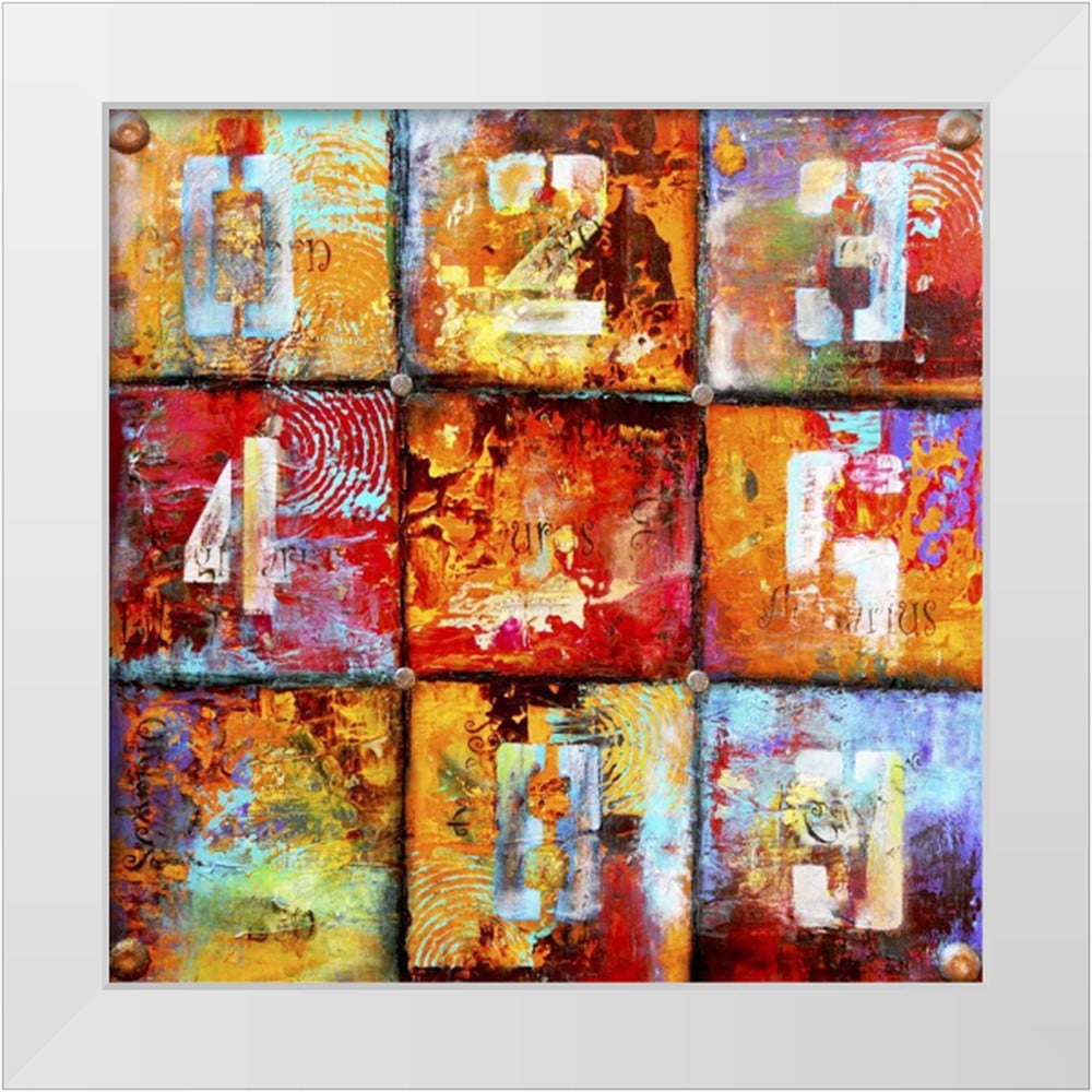 Ashley, Erin 26x26 White Modern Wood Framed Museum Art Print Titled ...