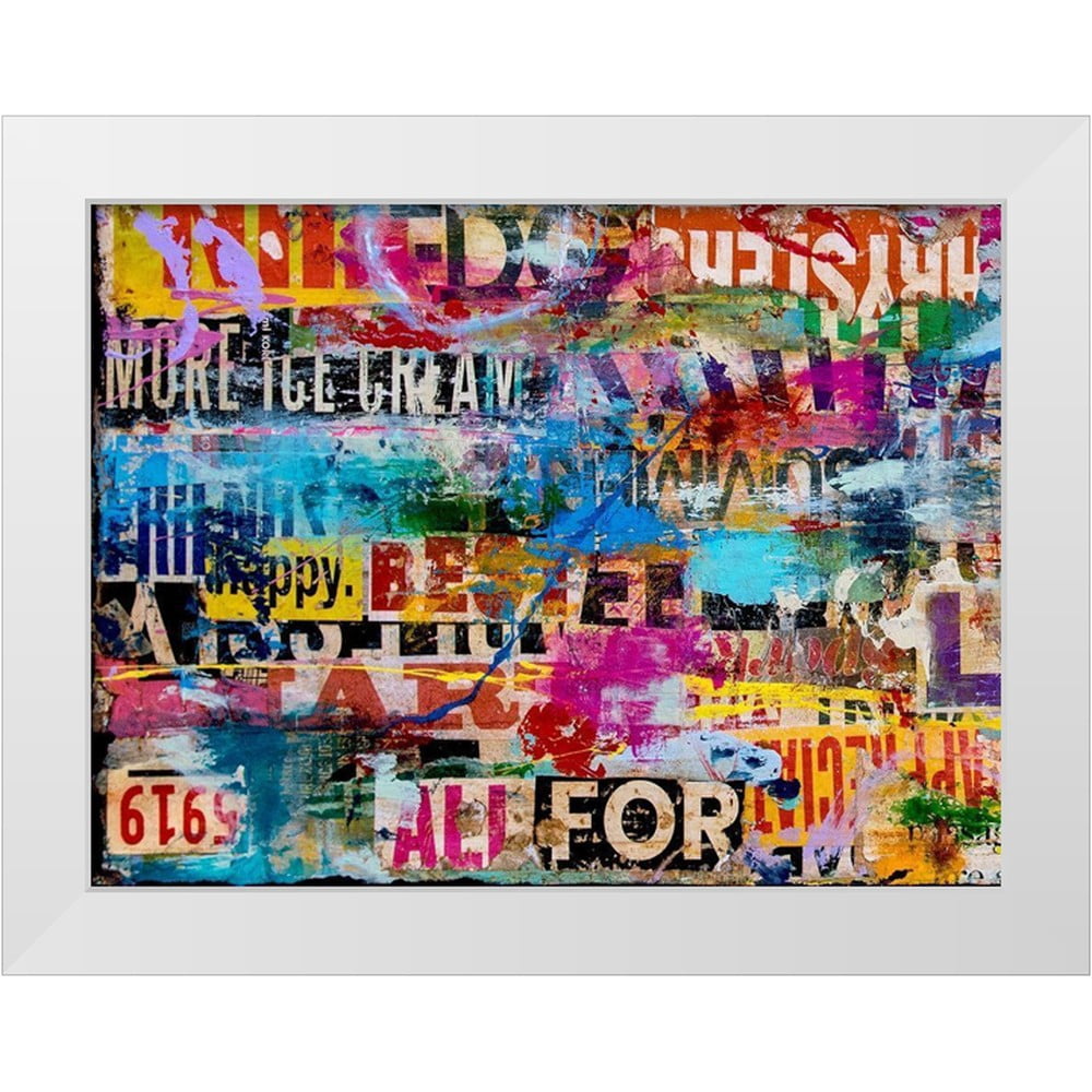 Ashley, Erin 32x25 White Modern Wood Framed Museum Art Print Titled ...