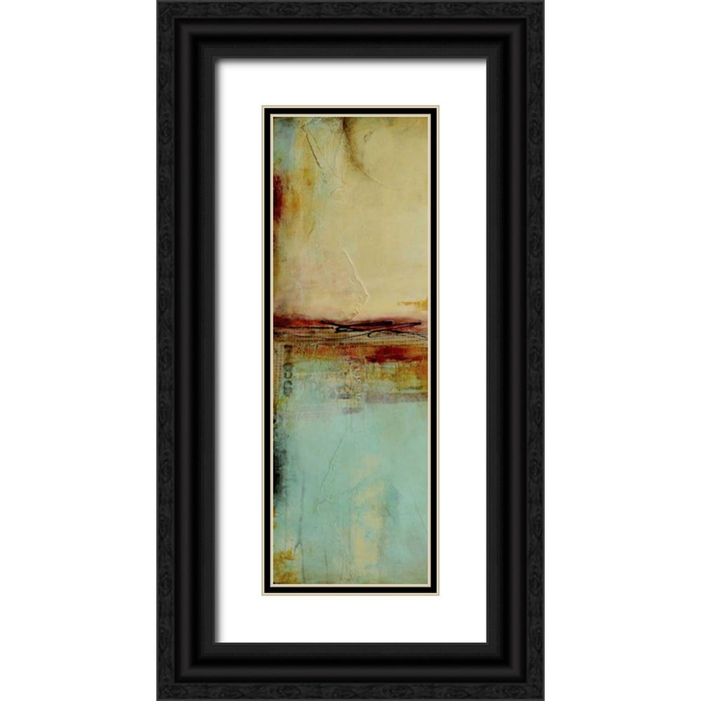 Ashley, Erin 7x14 Black Ornate Wood Framed with Double Matting Museum Art Print Titled ...