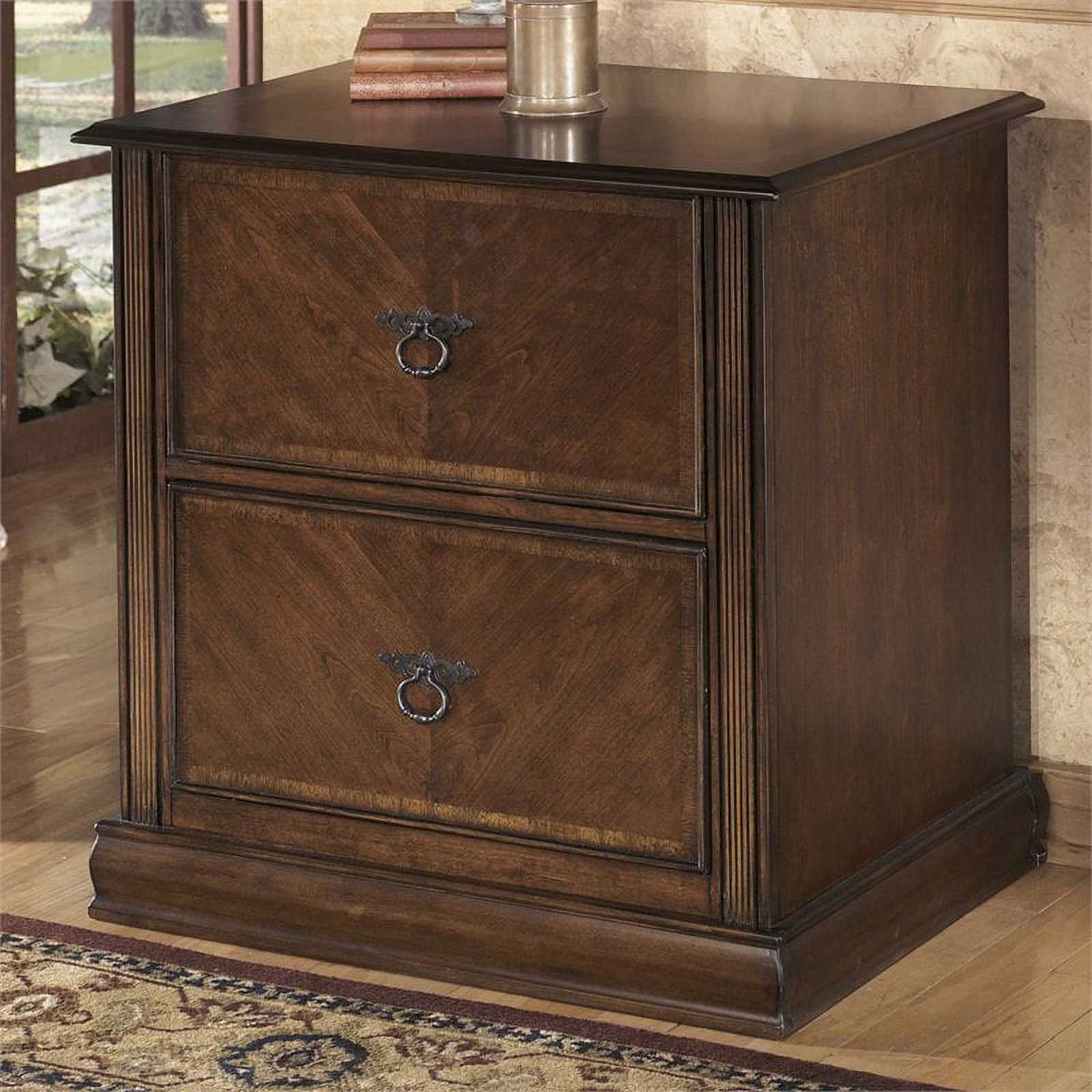Ashley Furniture H527-42 Hamlyn Medium Brown Traditional Lateral File ...