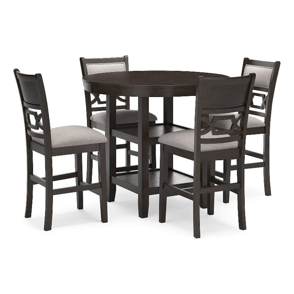 Ashley Furniture Langwest Brown Counter Height Dining Table Set - Set ...