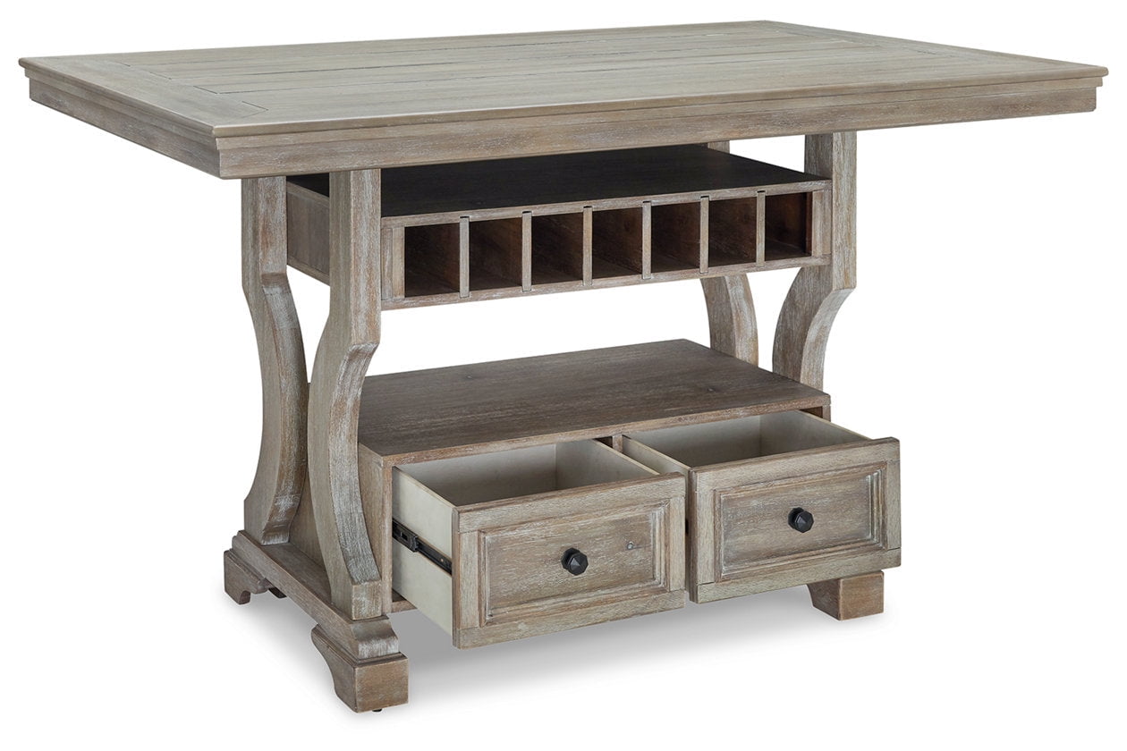 Ashley Furniture Kitchen Dining Table, Moreshire Rectangular Wood in ...