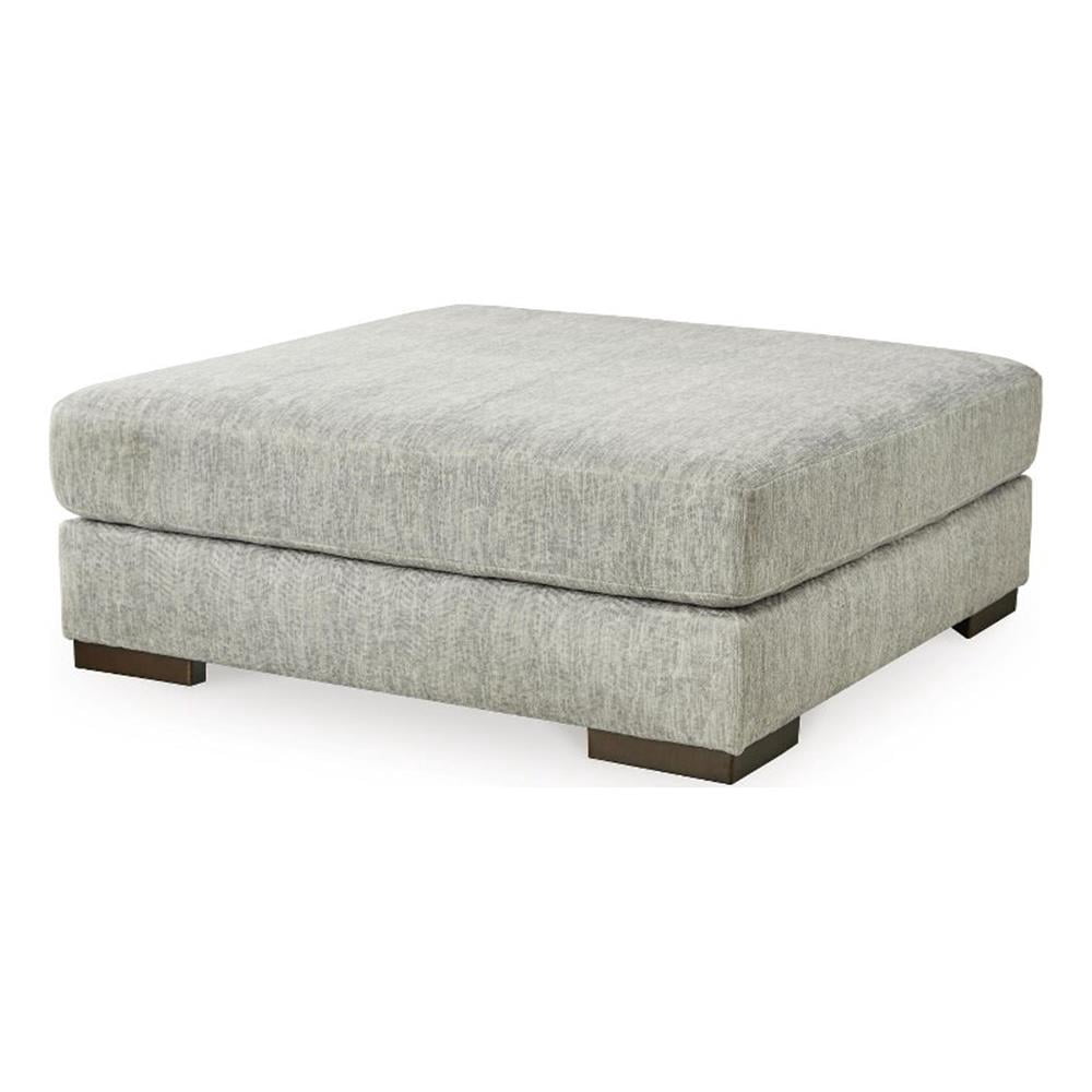 Ashley Furniture Regent Park Oversized Fabric Accent Ottoman in Pewter ...