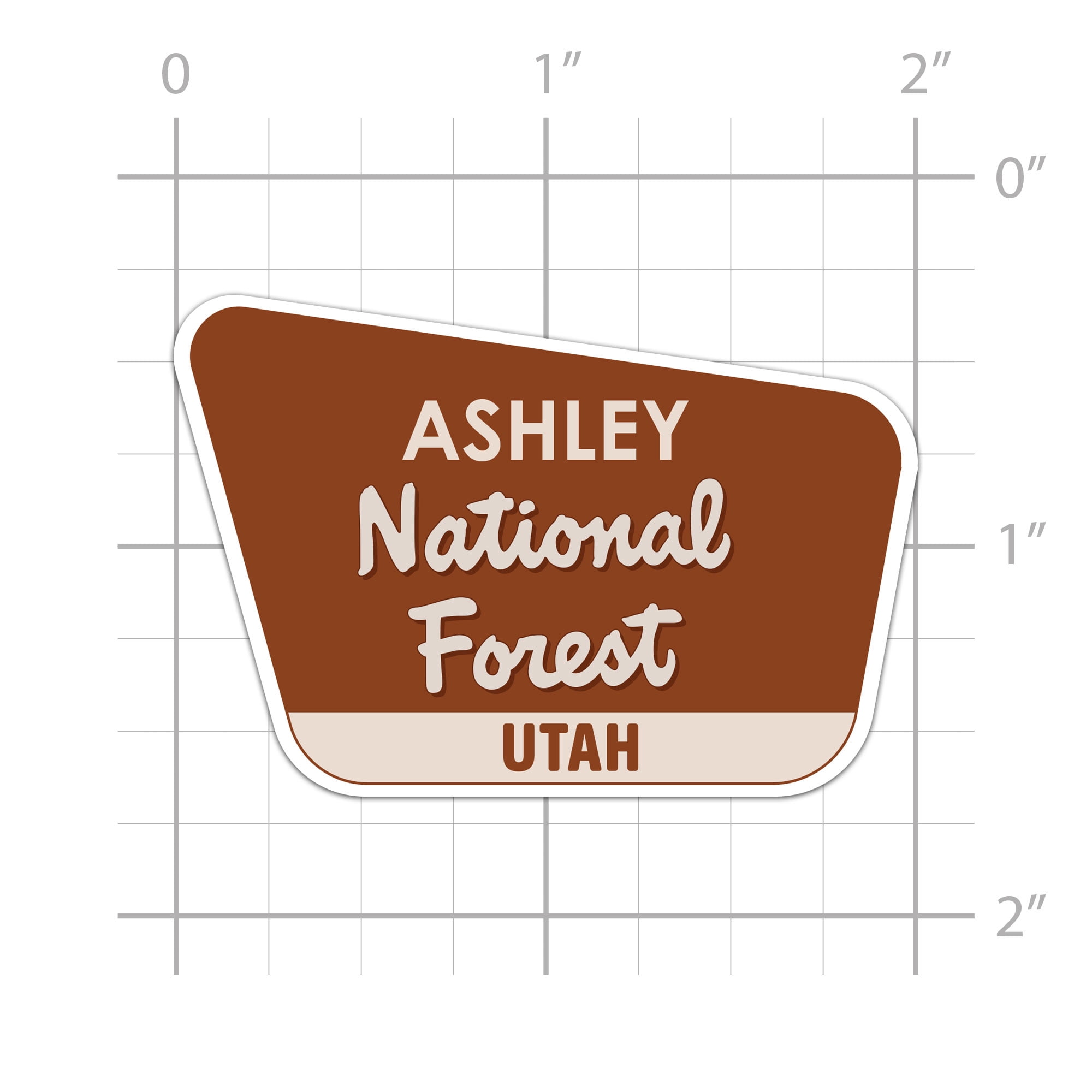 Ashley National Forest Utah ut Sticker for water bottle phone tumbler ...