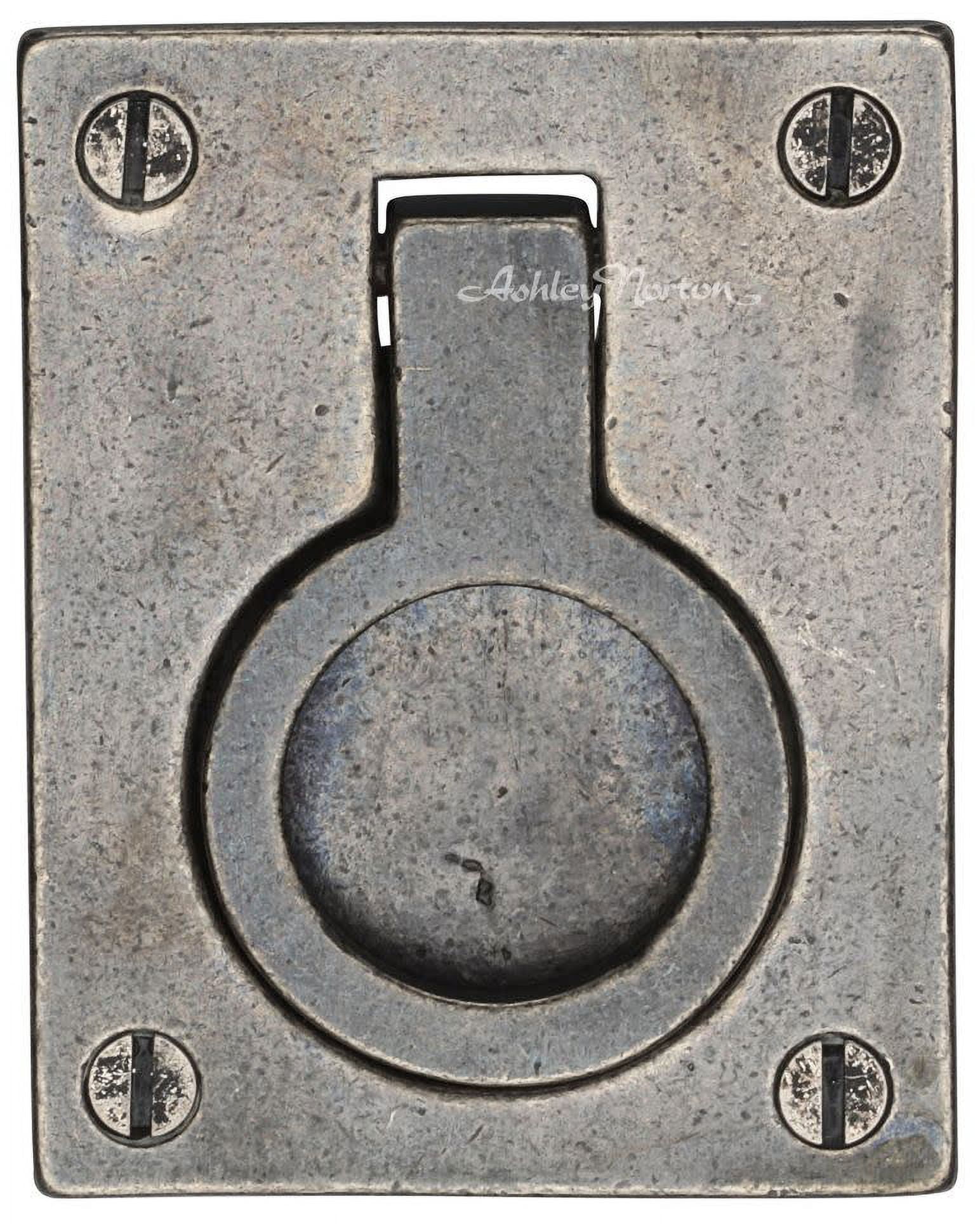 Ashley Norton 1166 Solid Bronze Military 2-1/2" Long Ring Cabinet Pull ...