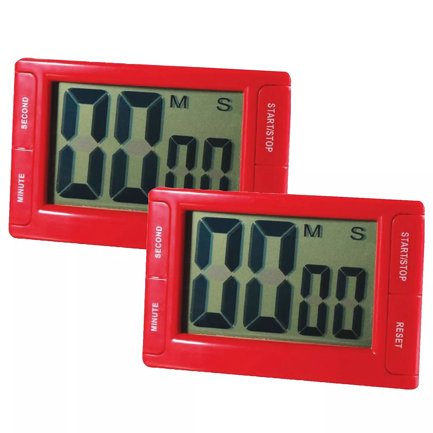 Ashley Productions 100-Minute Big Red Digital Timer Red 2 Pack ...