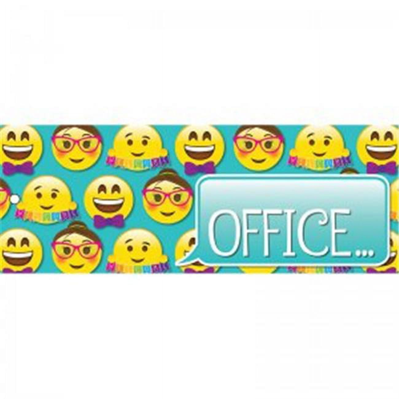 Ashley Productions ASH10634 Laminated Hall Pass Emoji Office - Walmart.com