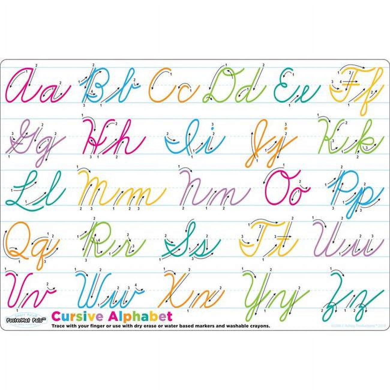Ashley Productions Cursive Handwriting Postermat Pals Smart Poly Single ...