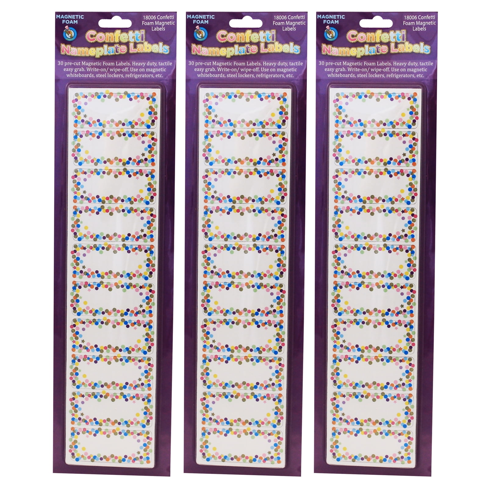 Ashley Productions Magnetic Die-Cut Small Foam Nameplates & Labels ...