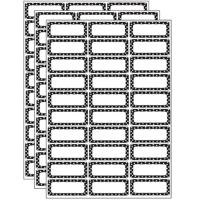 Ashley Productions Die-Cut Magnetic Foam Black & White Dots Labels ...