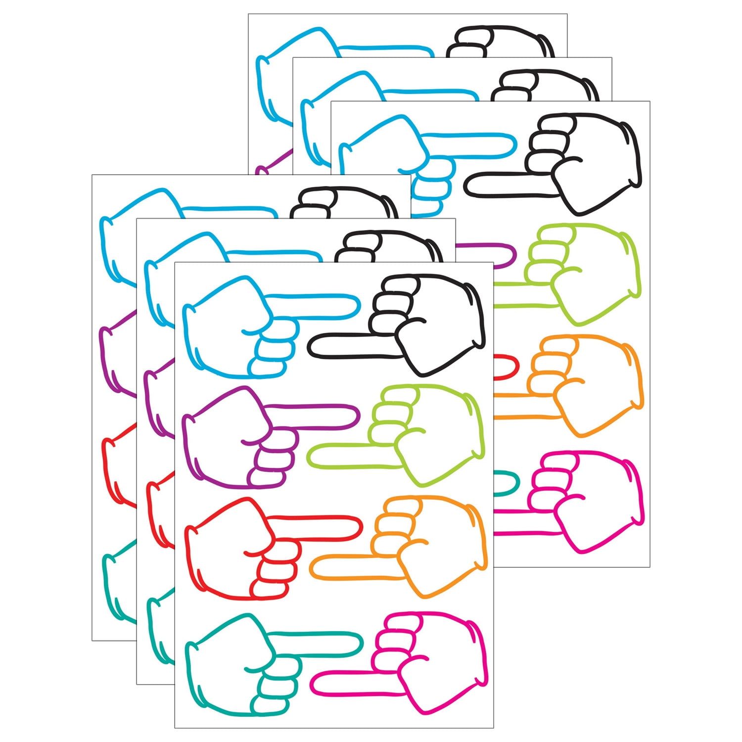 Ashley Productions Die-Cut Magnetic Pointing Fingers, 8 Per Pack, 6 ...