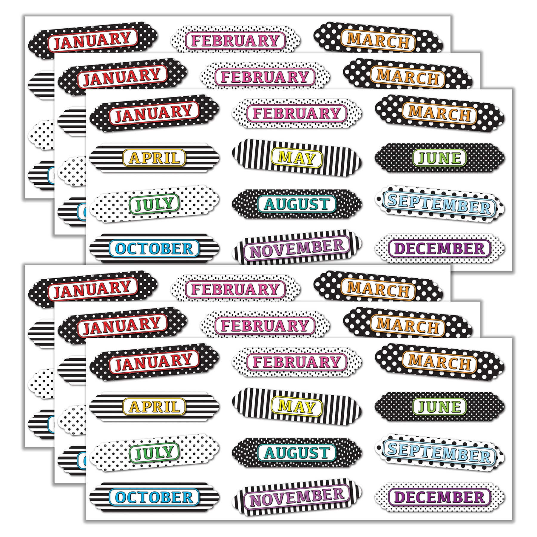 Ashley Productions Magnetic Die-Cut Timesavers & Labels, Months of the ...