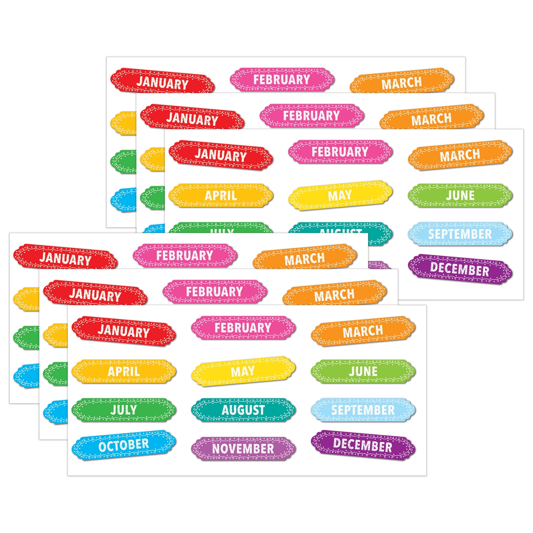 Ashley Productions Magnetic Die-Cut Timesavers & Labels, Months of the ...