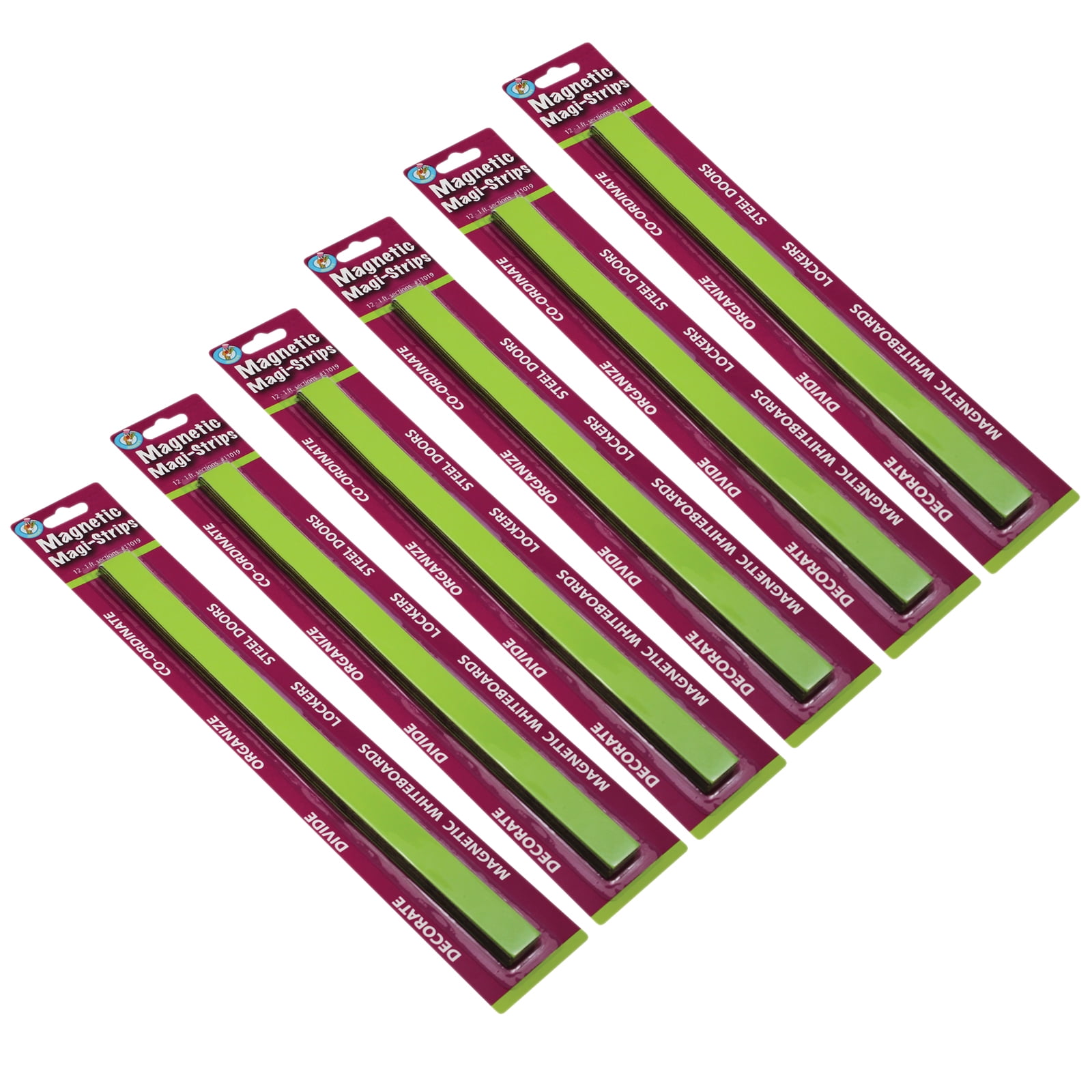 Ashley Productions Magnetic Magi-Strips, Lime Green, 12 Feet Per Pack ...