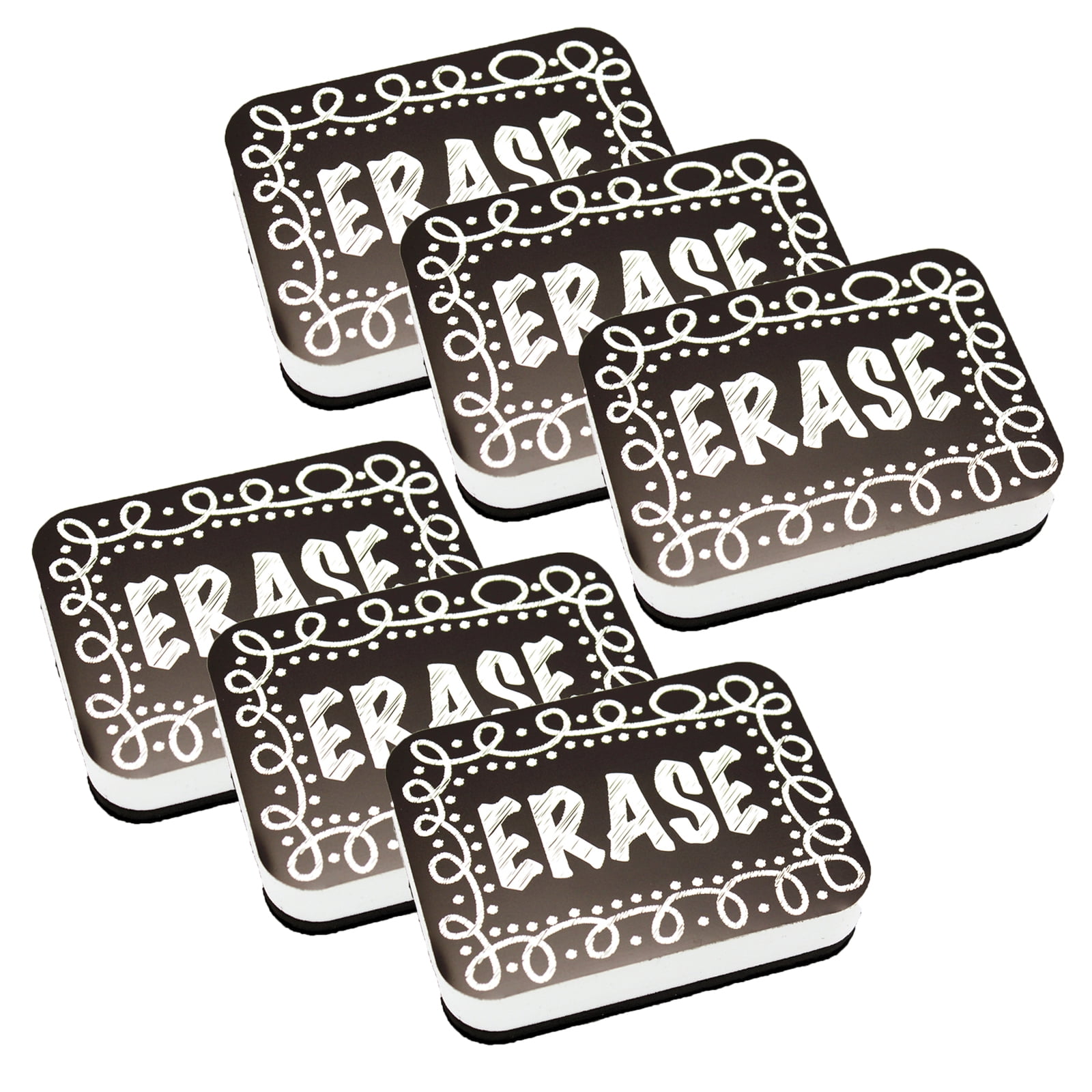 Ashley Productions Magnetic Whiteboard Eraser, Chalk Loop, Pack of 6 ...