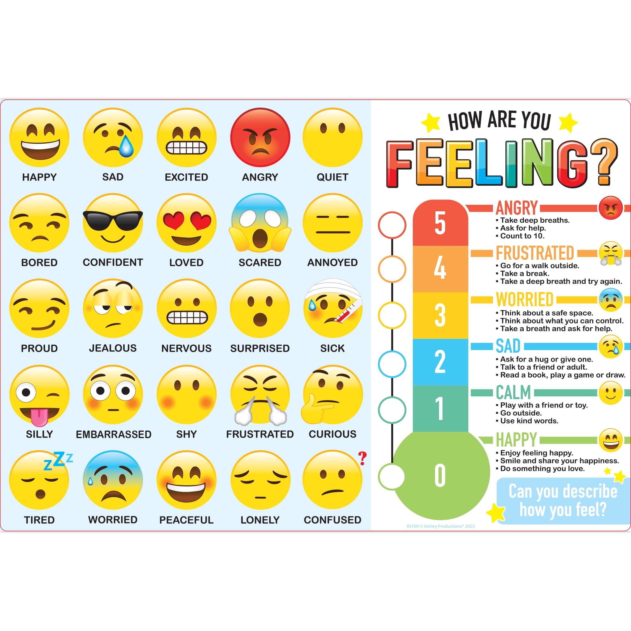 Ashley Productions Placemat Studio Smart Poly How Are You Feeling ...
