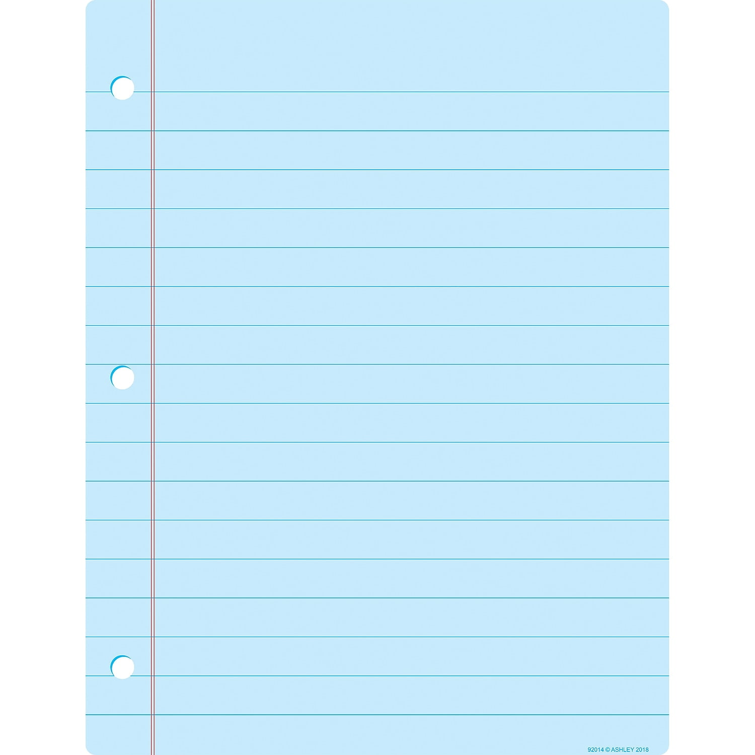 Ashley Productions Smart Poly Big Light Blue Notebook Paper Chart Dry ...