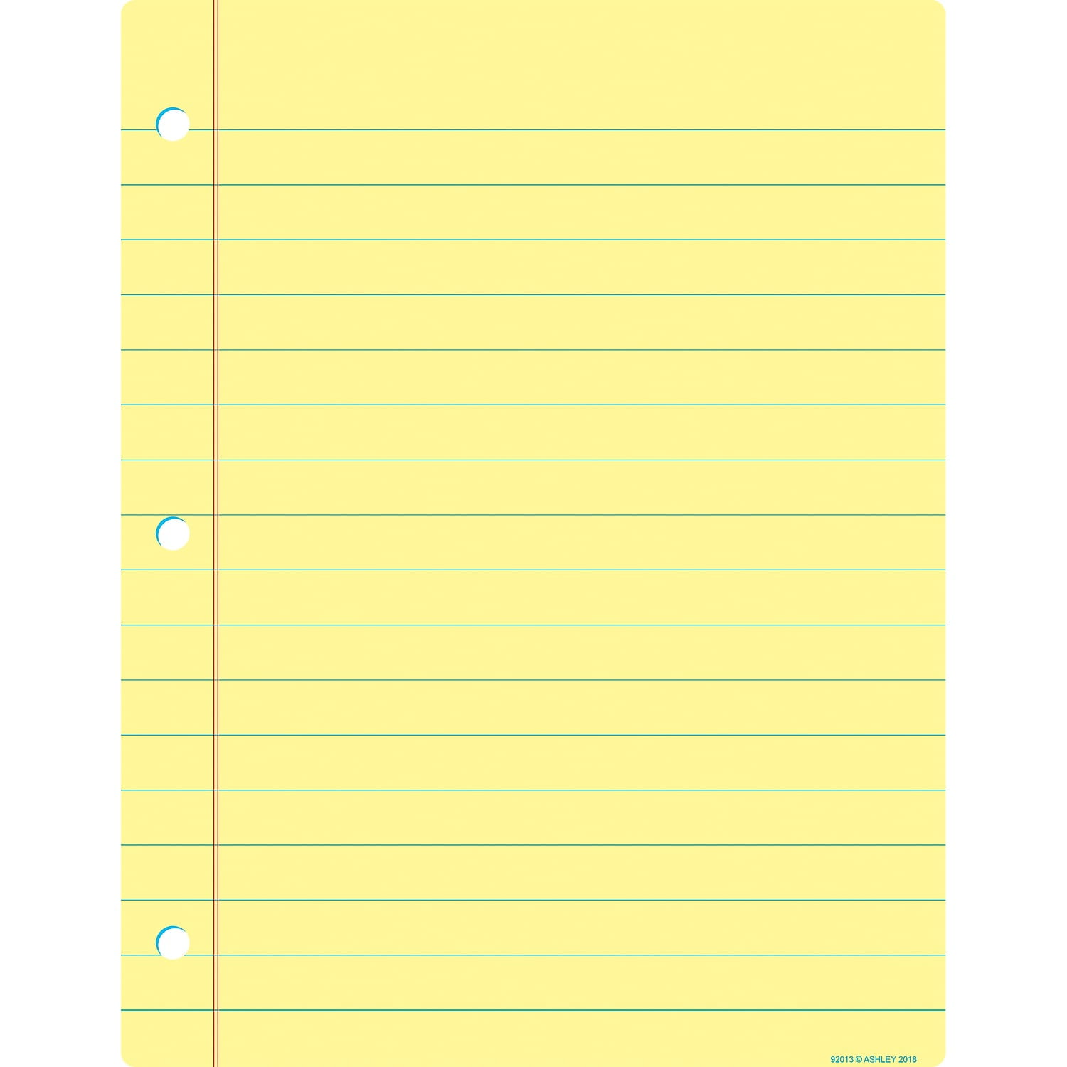 Ashley Productions Smart Poly Big Light Yellow Notebook Paper Chart Dry ...