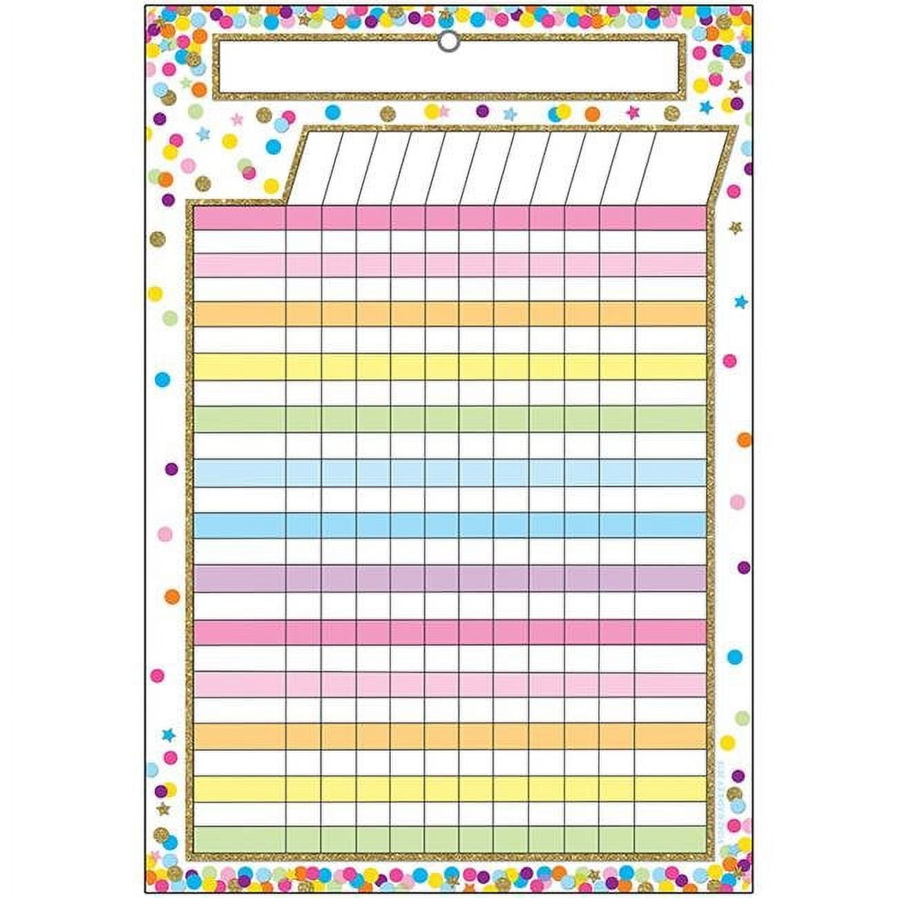 Ashley Productions Smart Poly Chart, Confetti Dry Erase Incentive Chart ...