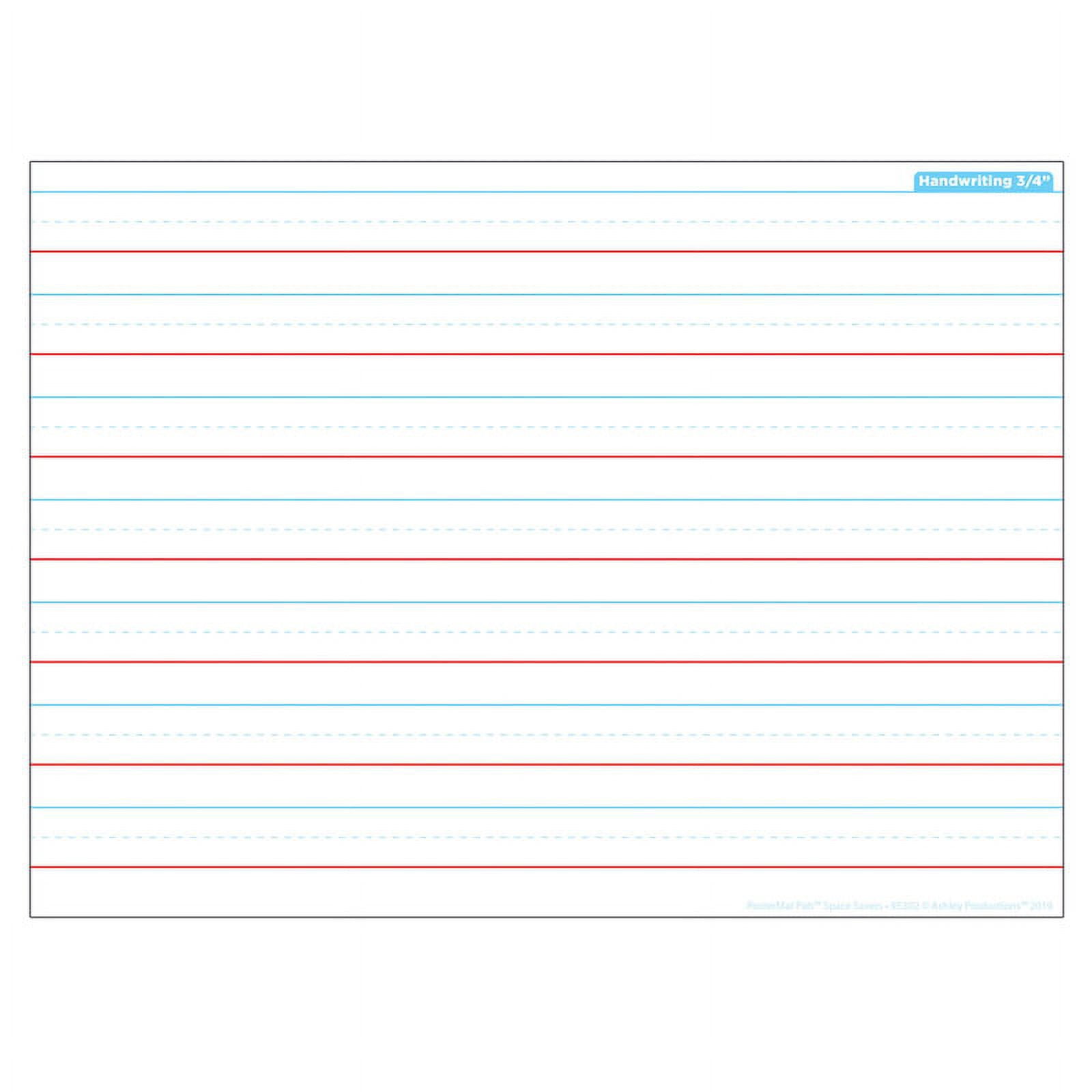 Smart Poly Single Sided PosterMat Pals Space Savers, Handwriting 3/4 ...