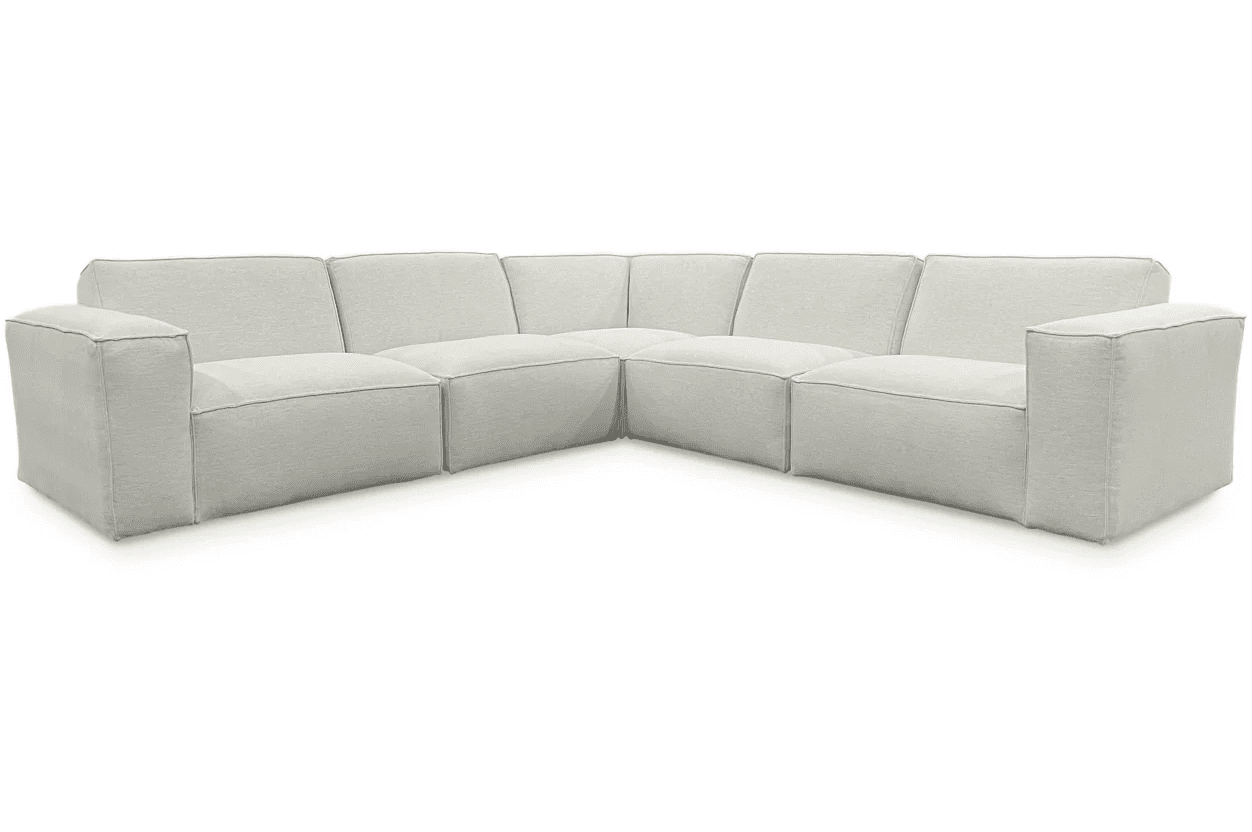 Ashley Wilclaire 5-Piece Sectional Couch 122.0W X 3.50H X 122.0D ...