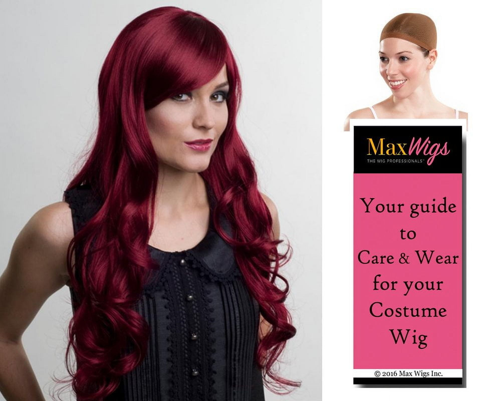 Ashli Deluxe Mermaid Sea Siren Color Wine - Enigma Wigs Women's Nymph ...