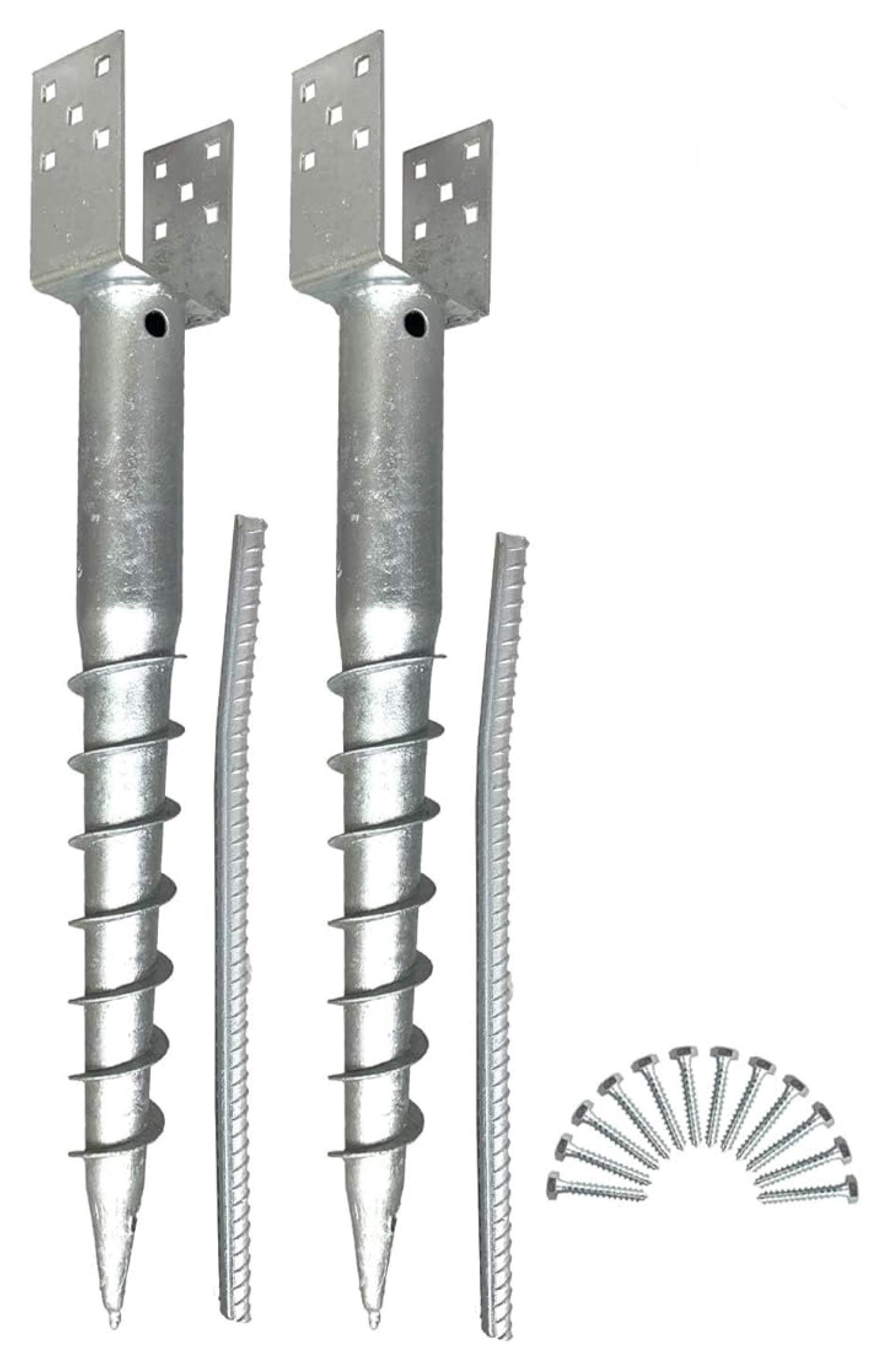 Ashman Ground Screw (2 Pack), , U-Model Screw in Post Stake - 27" Inch ...