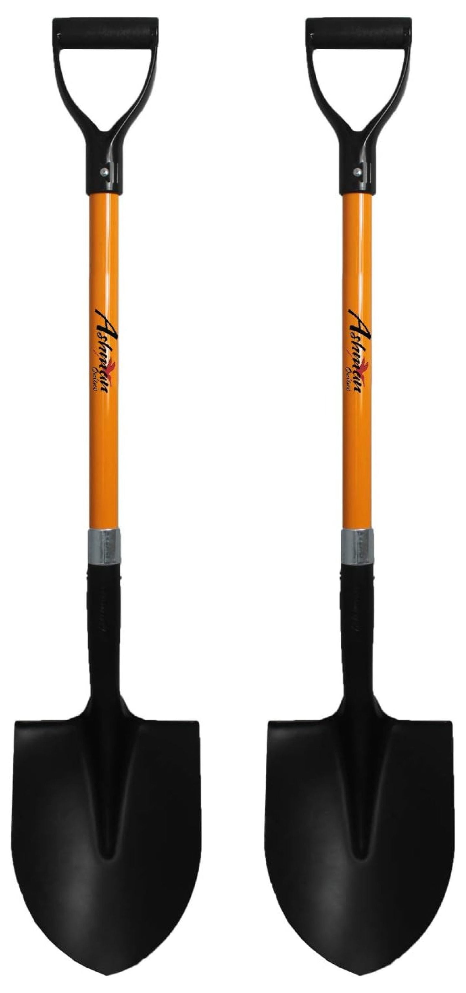 Ashman Heavy-Duty Digging Shovel (2 Pack) with Trenching Blade and 41 ...