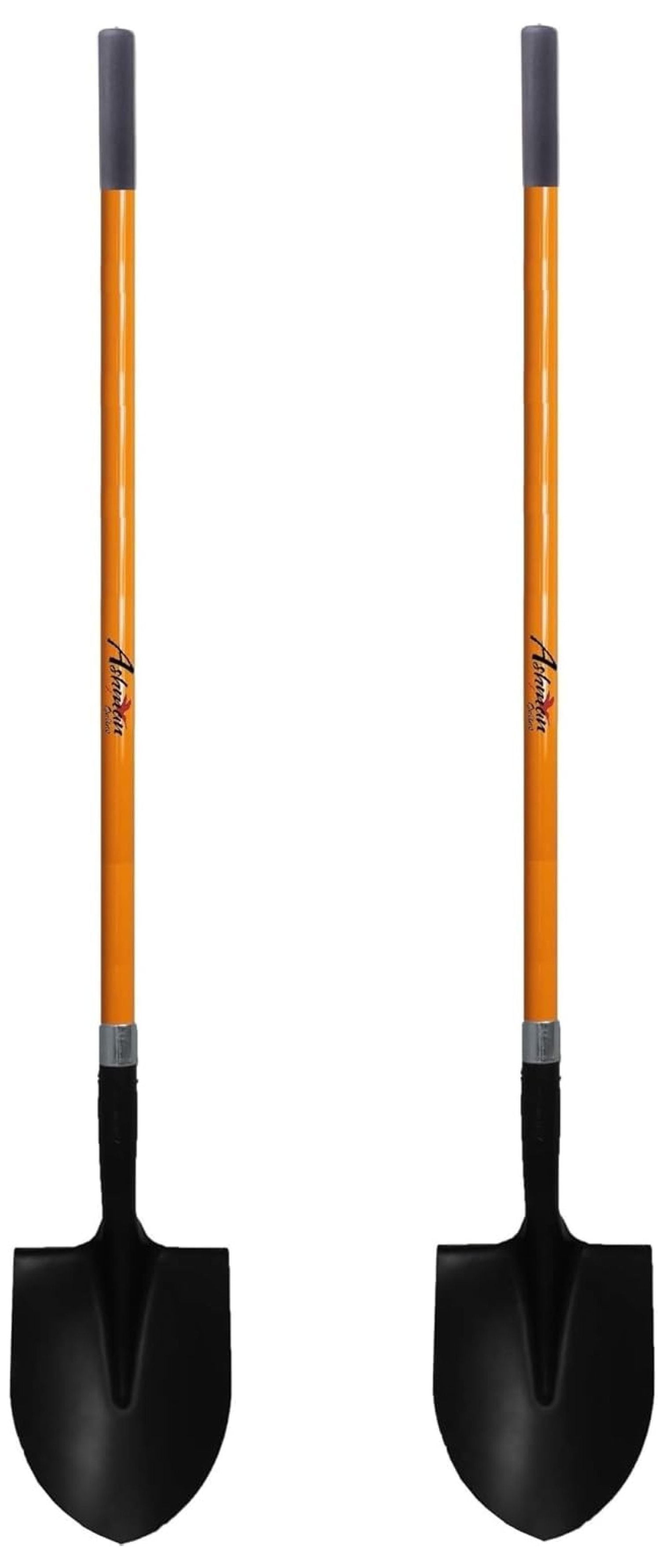 Ashman HeavyDuty Digging Shovel (2 Pack) 47-Inch Lond Handle with ...