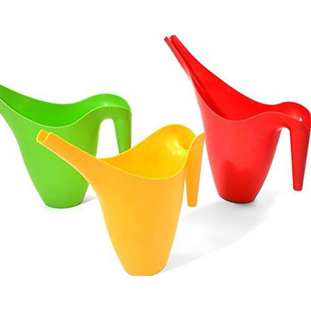 Ashman Online 3-Pack Assorted Color Durable Plastic Watering Cans, 2 ...