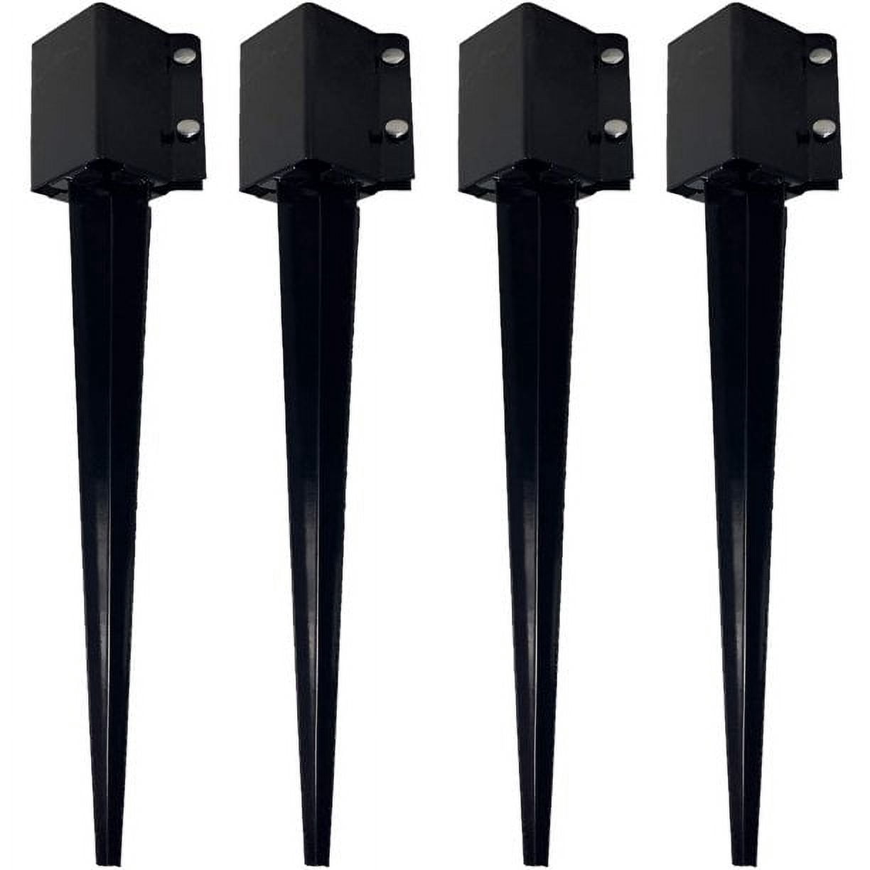 Ashman Online Steel Manual Fence Post Anchor, 30in Tall, 3.5x3.5in Wide ...