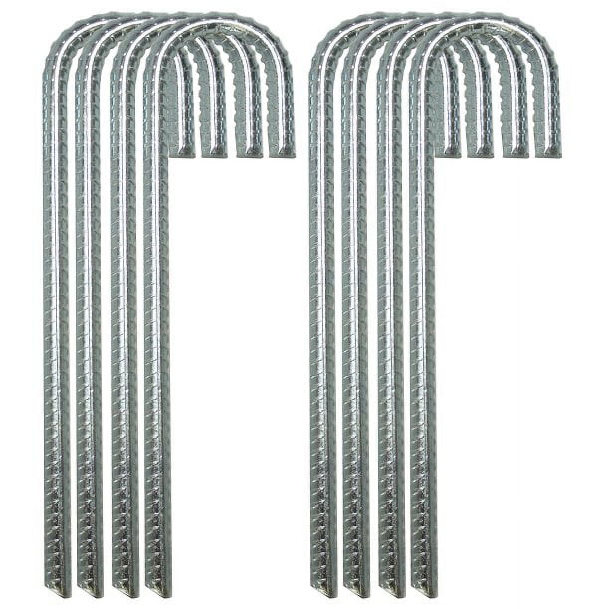 Ashman Metal Rebar Stakes 12-Inch, Silver - Useful for Animals, Tents ...