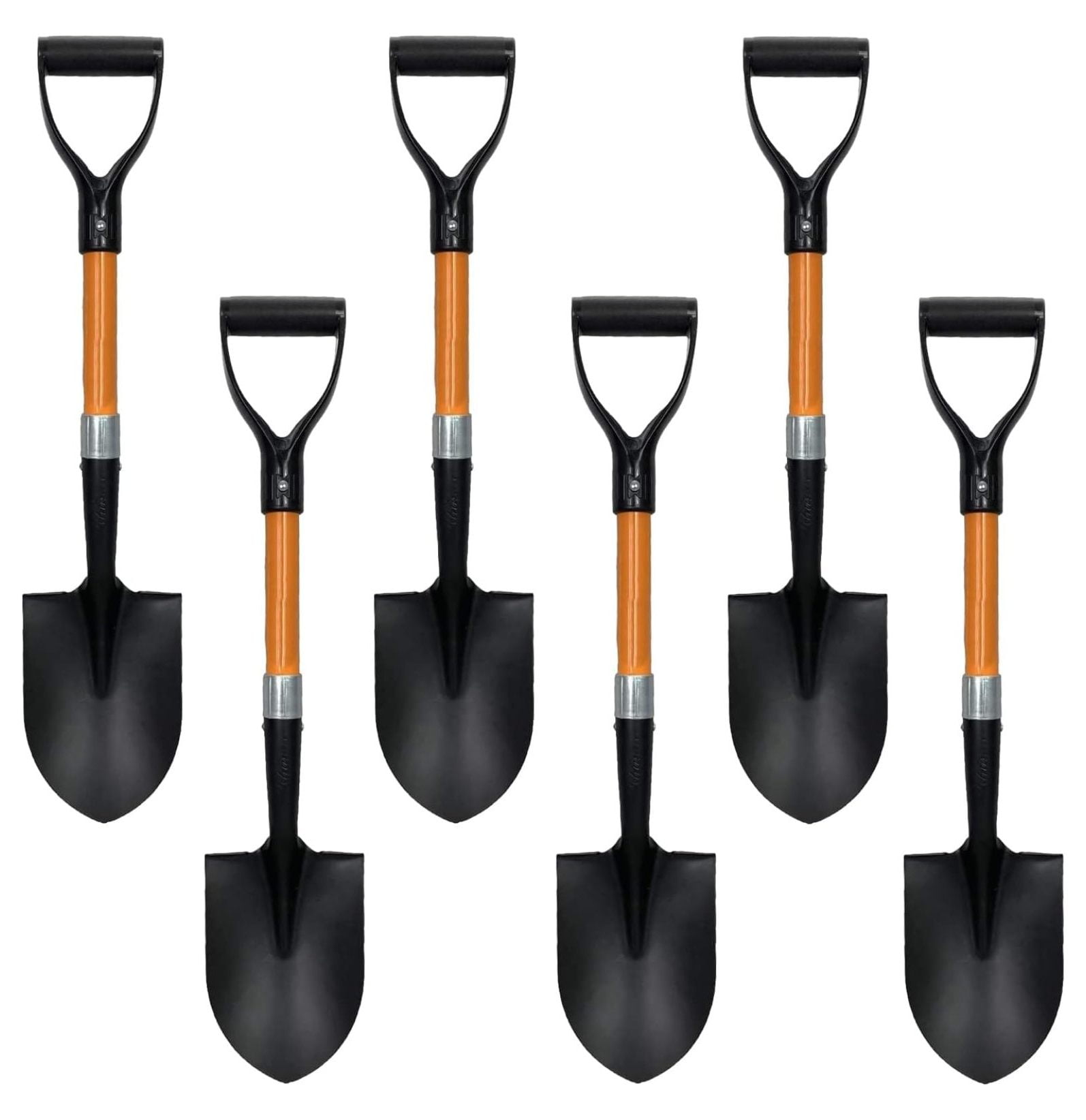 Ashman Short Handle Digging Shovel (6 Pack) Kids Beach Shovel, Shovel ...