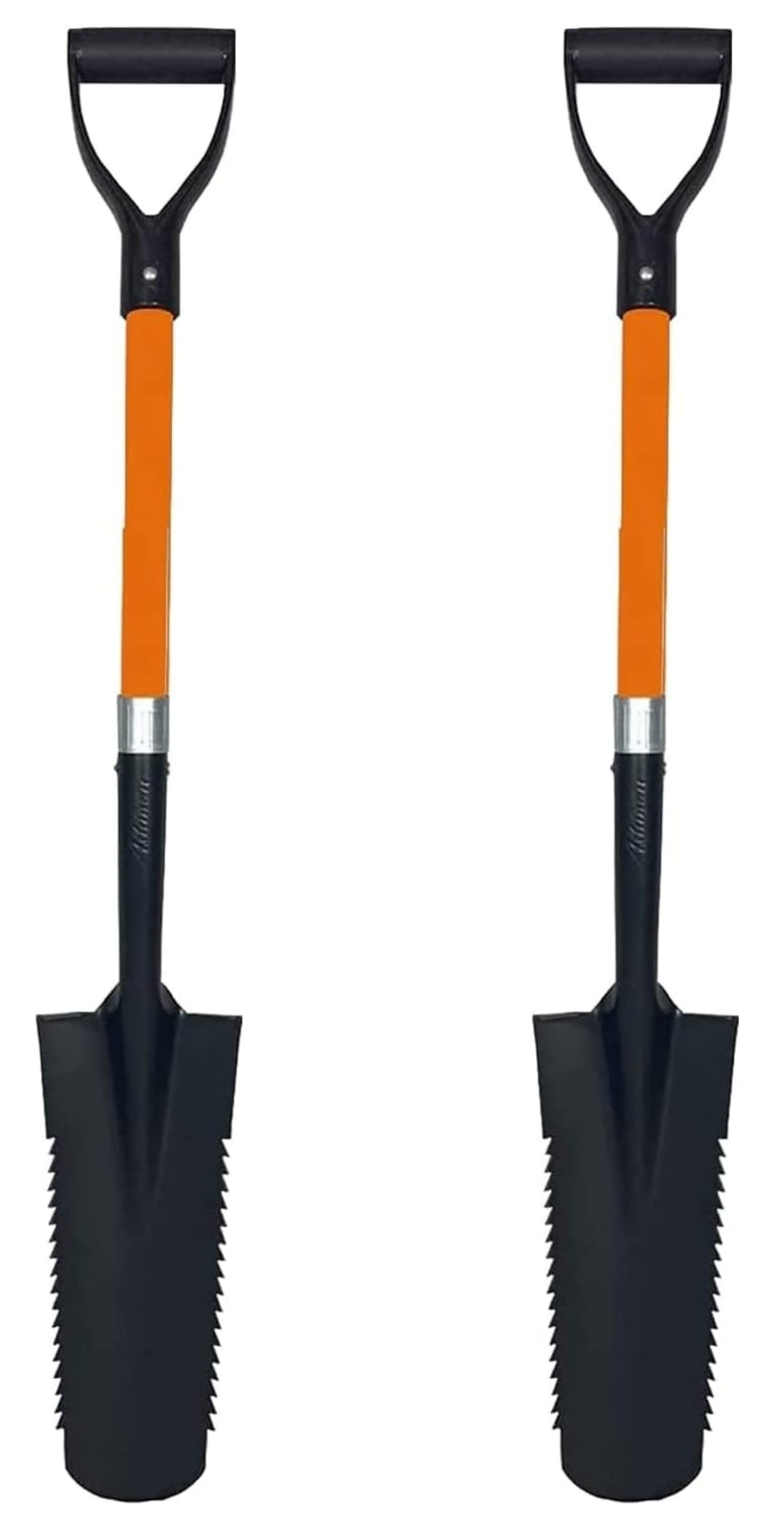 Ashman Short Handle Drain Spade Teeth Shovel (2 Pack), Sharp Shooter ...