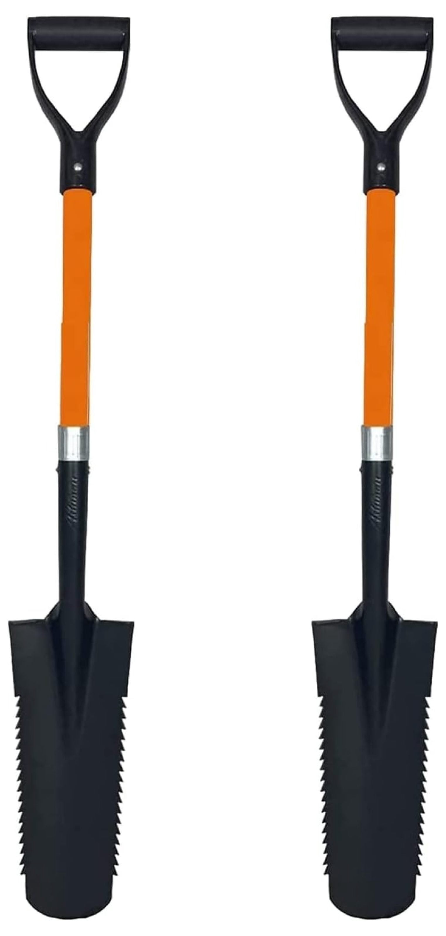 Ashman Short Handle Drain Spade Teeth Shovel (2 Pack), Sharp Shooter ...