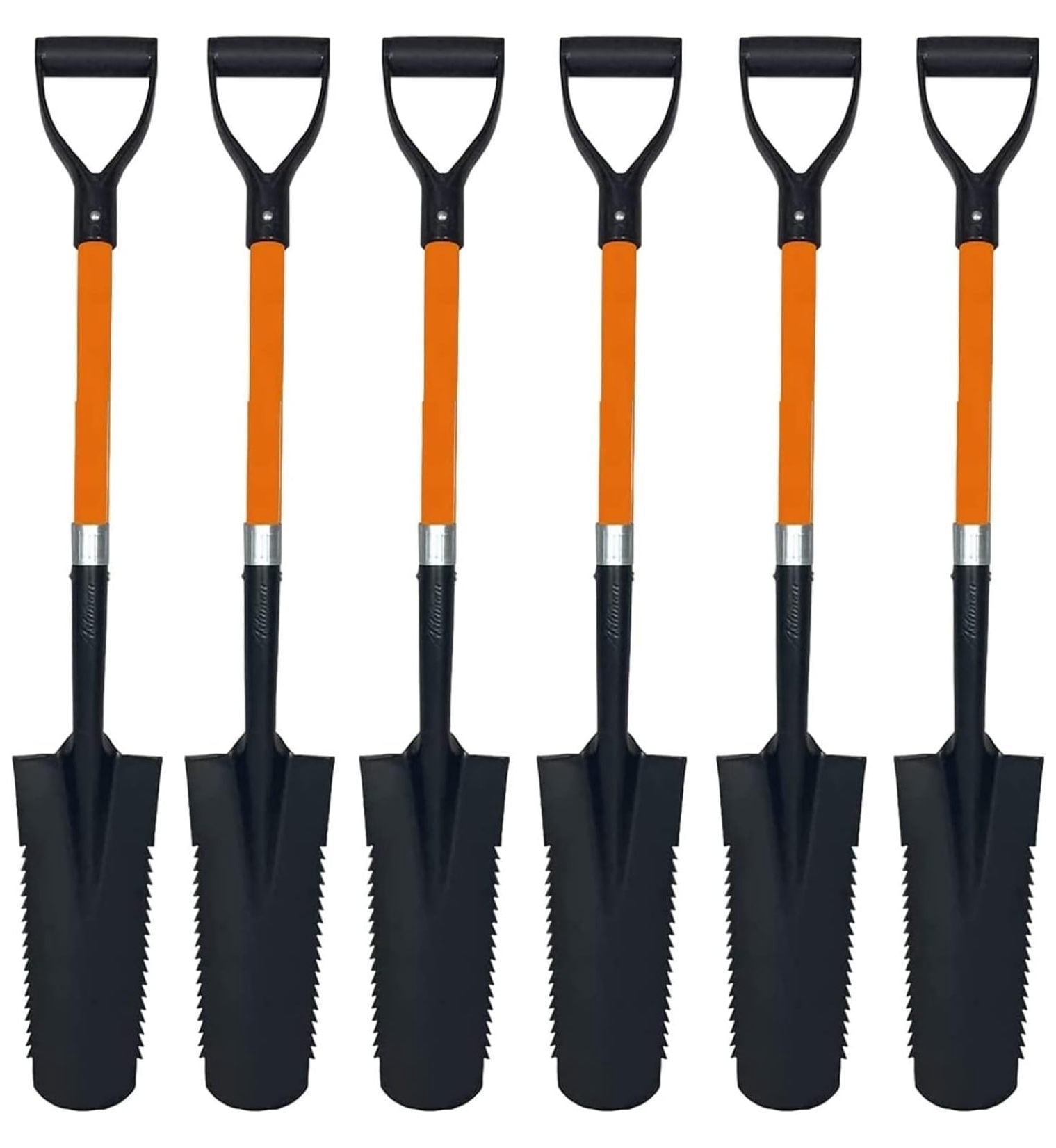 Ashman Short Handle Drain Spade Teeth Shovel (6 Pack), Sharp Shooter ...