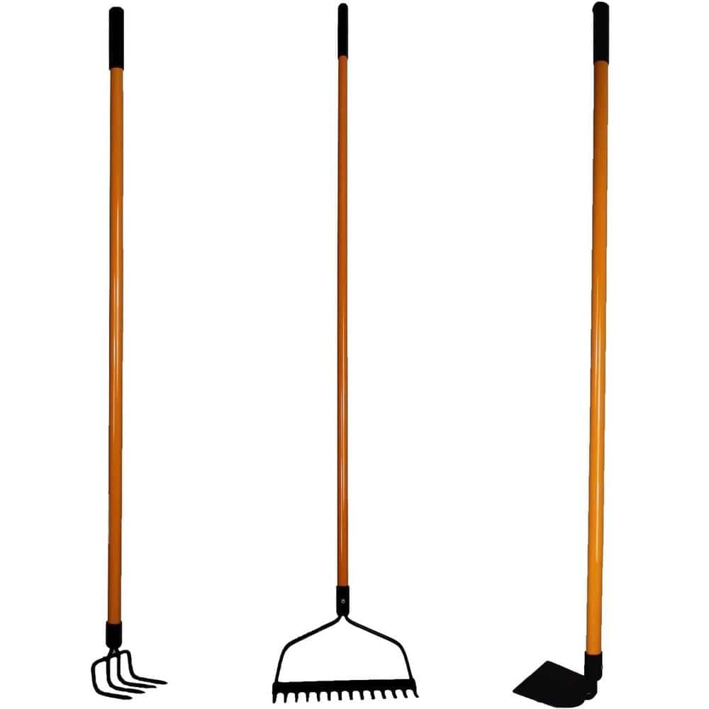 Ashman Various Assorted Garden Rakes (3-Pieces): 2-Bow Rakes and 1 ...