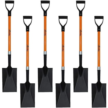 Ashman Multipurpose Heavy-Duty Square Shovel - 41 inches Long Handle ...
