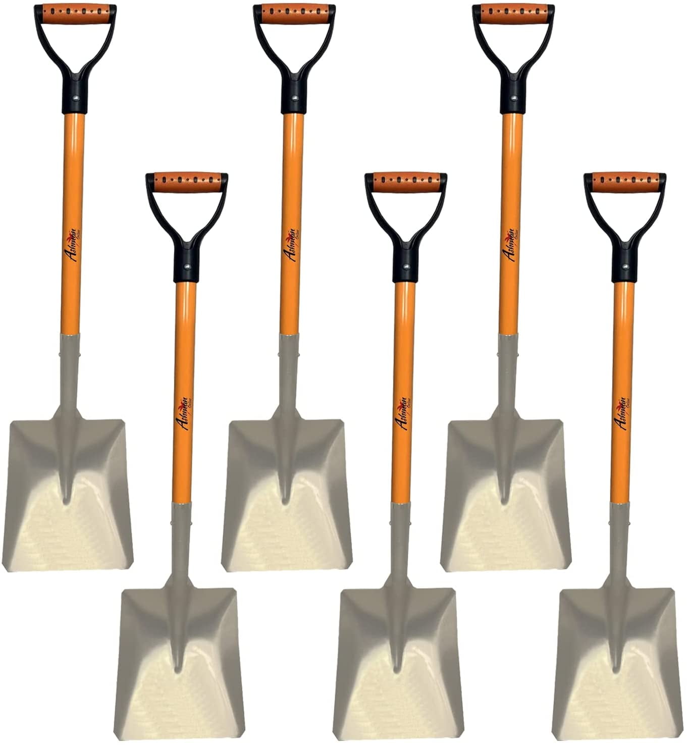 Ashmanonline Square Head Aluminum Snow Shovel with Durable Handle (6 ...