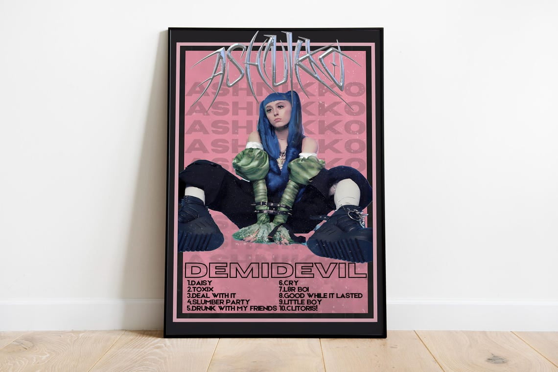 Ashnikko Music Print: Album Cover Art, Room Decor #192, Unframed Poster ...