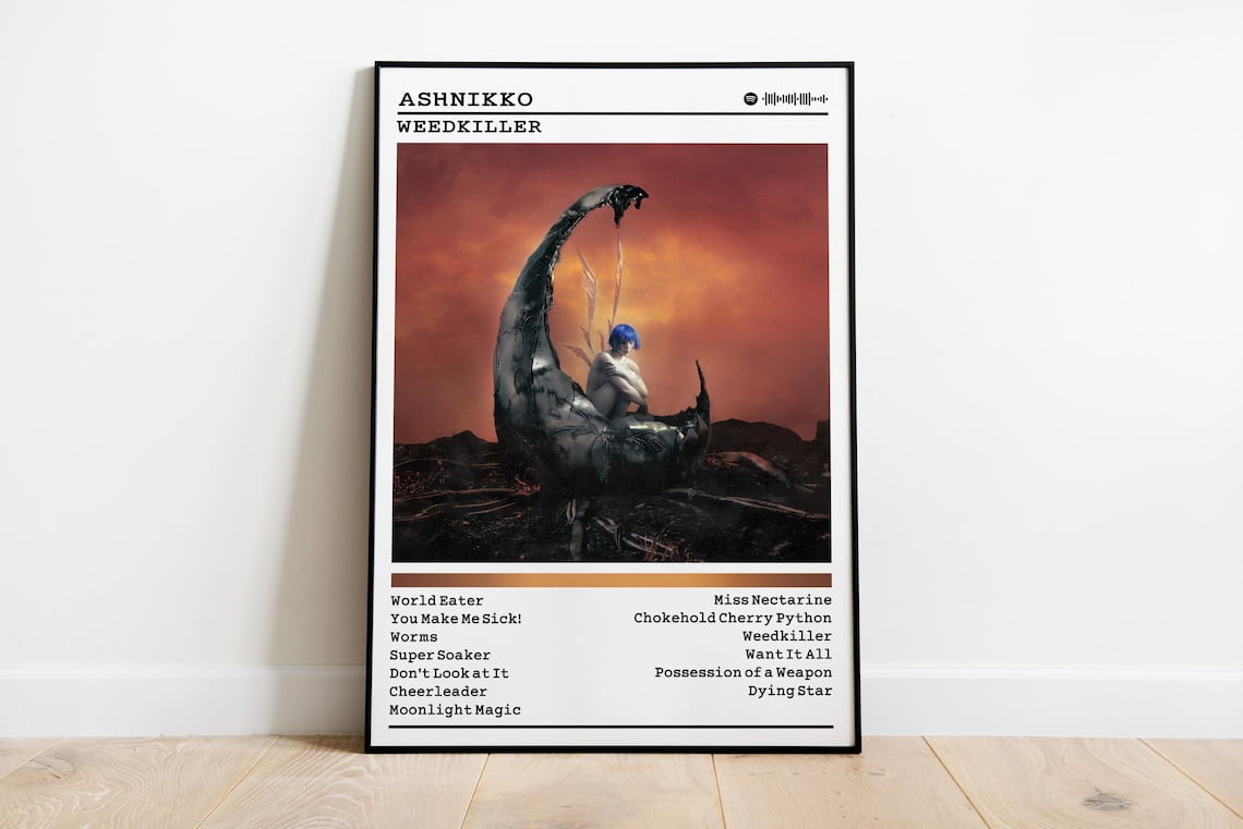 Ashnikko Weedkiller Album : Rap Music Wall Art #377, Unframed Poster ...