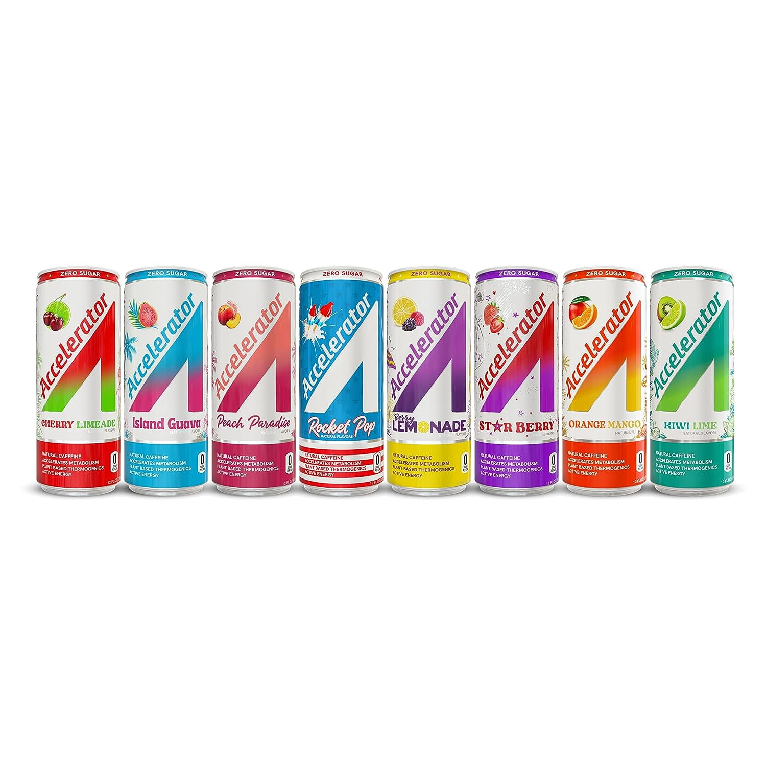 Ashoc Accelerator Variety Pack - 12oz, 16 Cans, Assorted Flavors ...