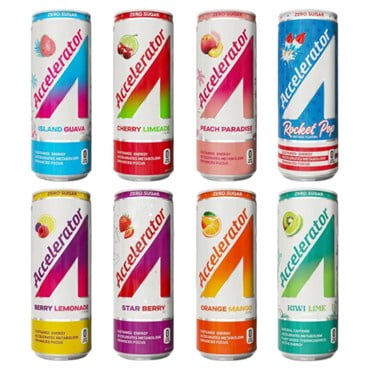 Ashoc Acelerator Energy Drink Assorted Variety Pack, Zero Sugar Energy ...