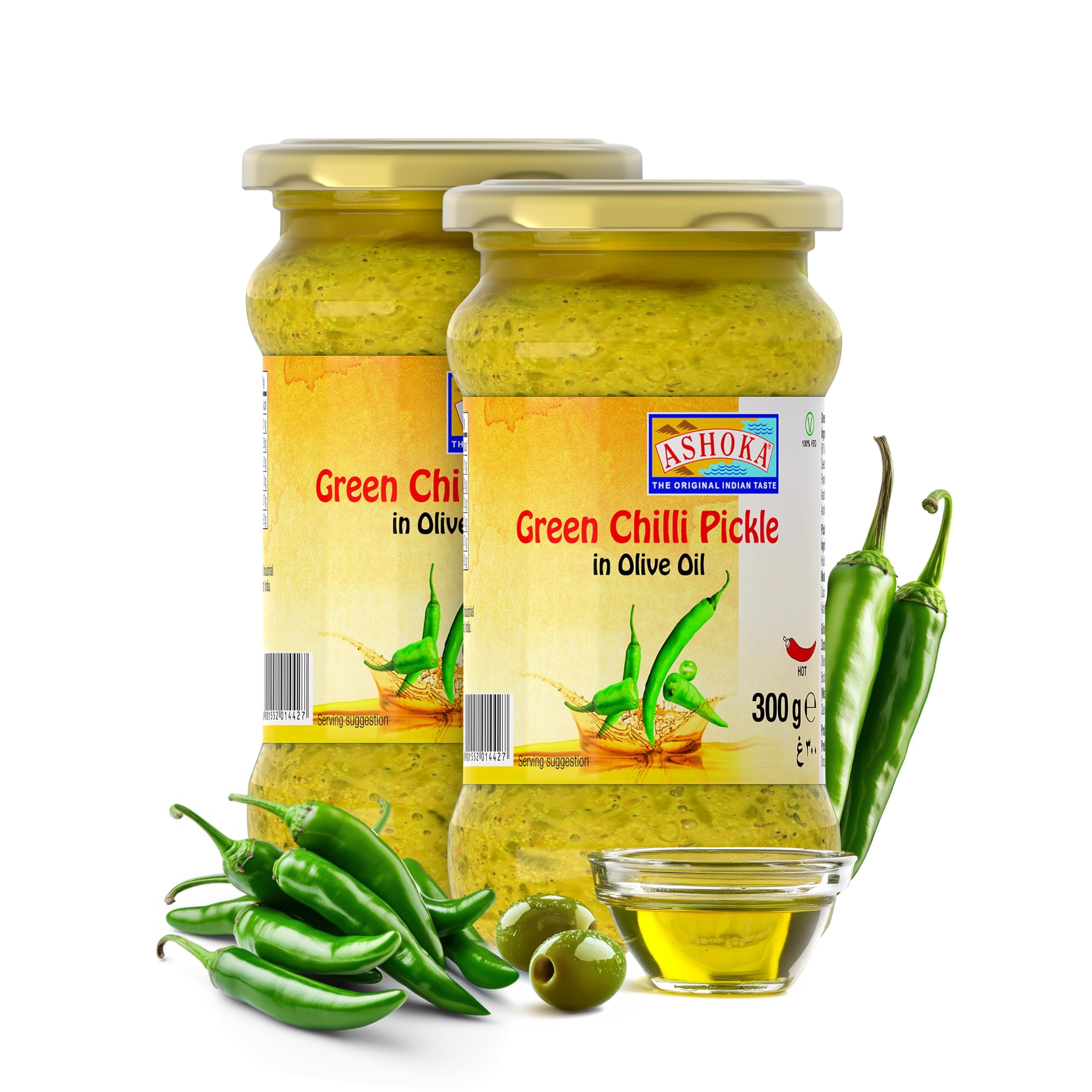 Ashoka 1932 | Traditional Indian Pickle | Green Chilis | All Natural ...