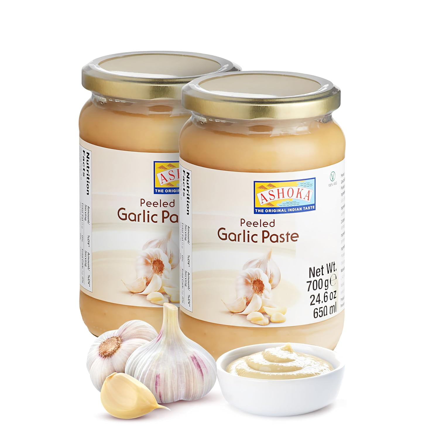 Ashoka Authentic Garlic Cooking Paste | Vegan | Gluten-Free | Kosher ...