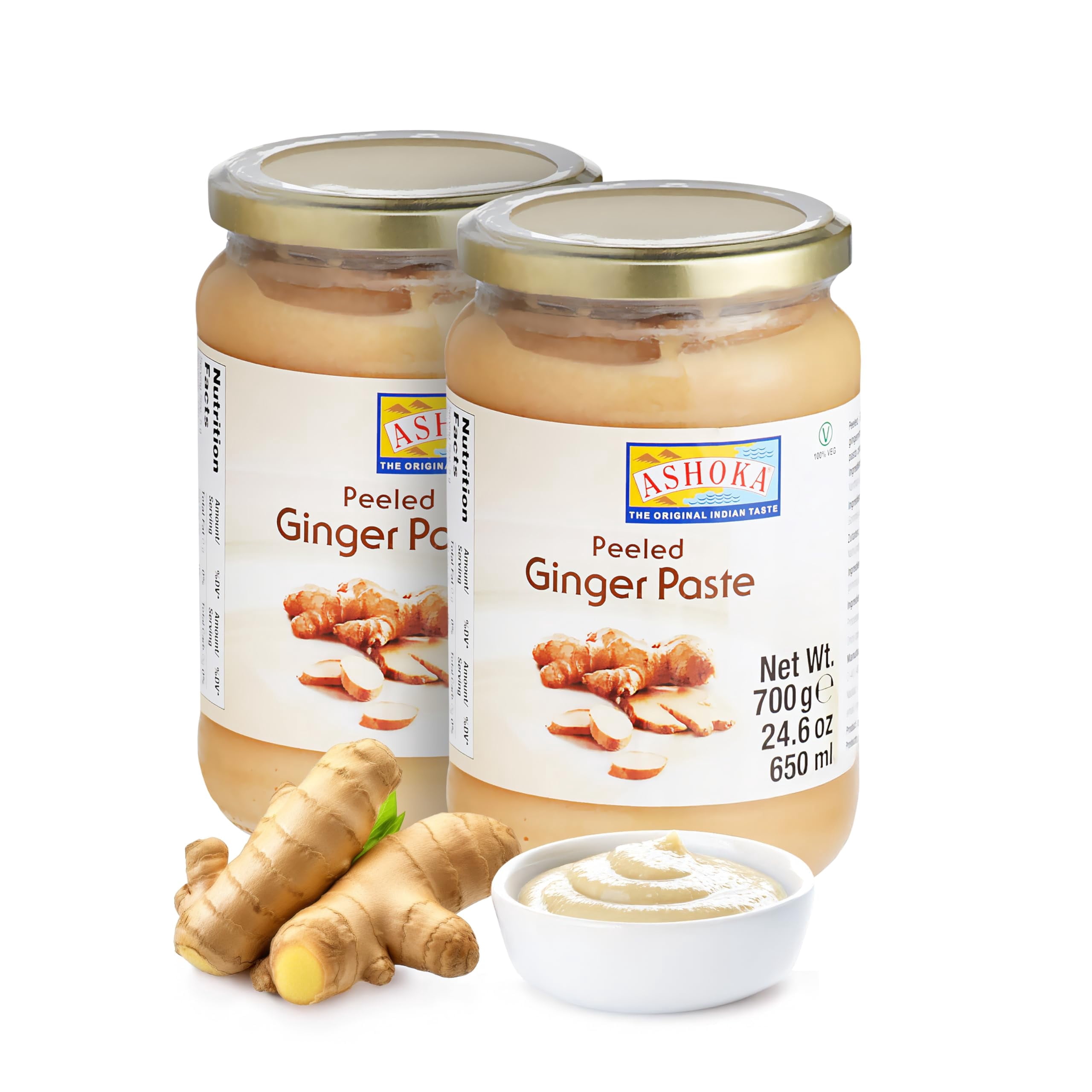 Ashoka Authentic Ginger Paste | Vegan | Gluten-Free | Kosher Certified ...